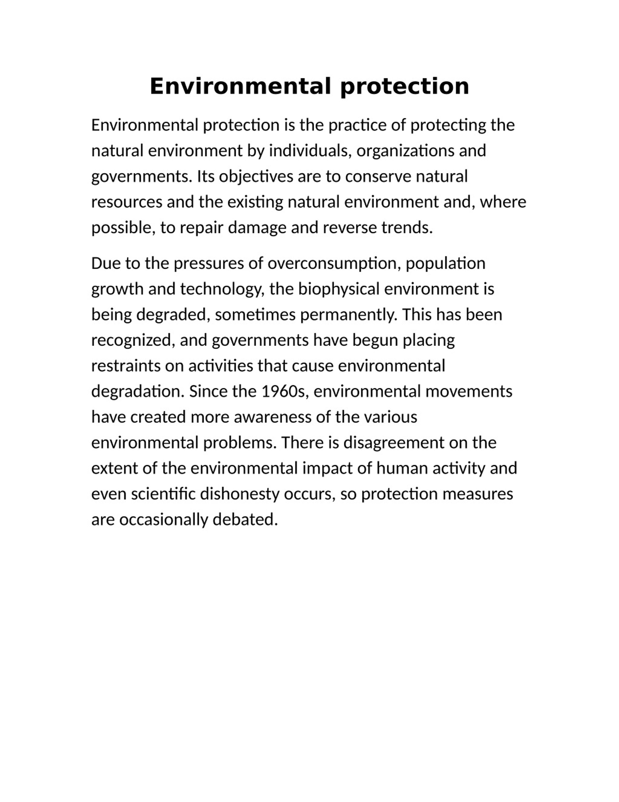 PPT - Environmental Protection PowerPoint Presentation, free download ...