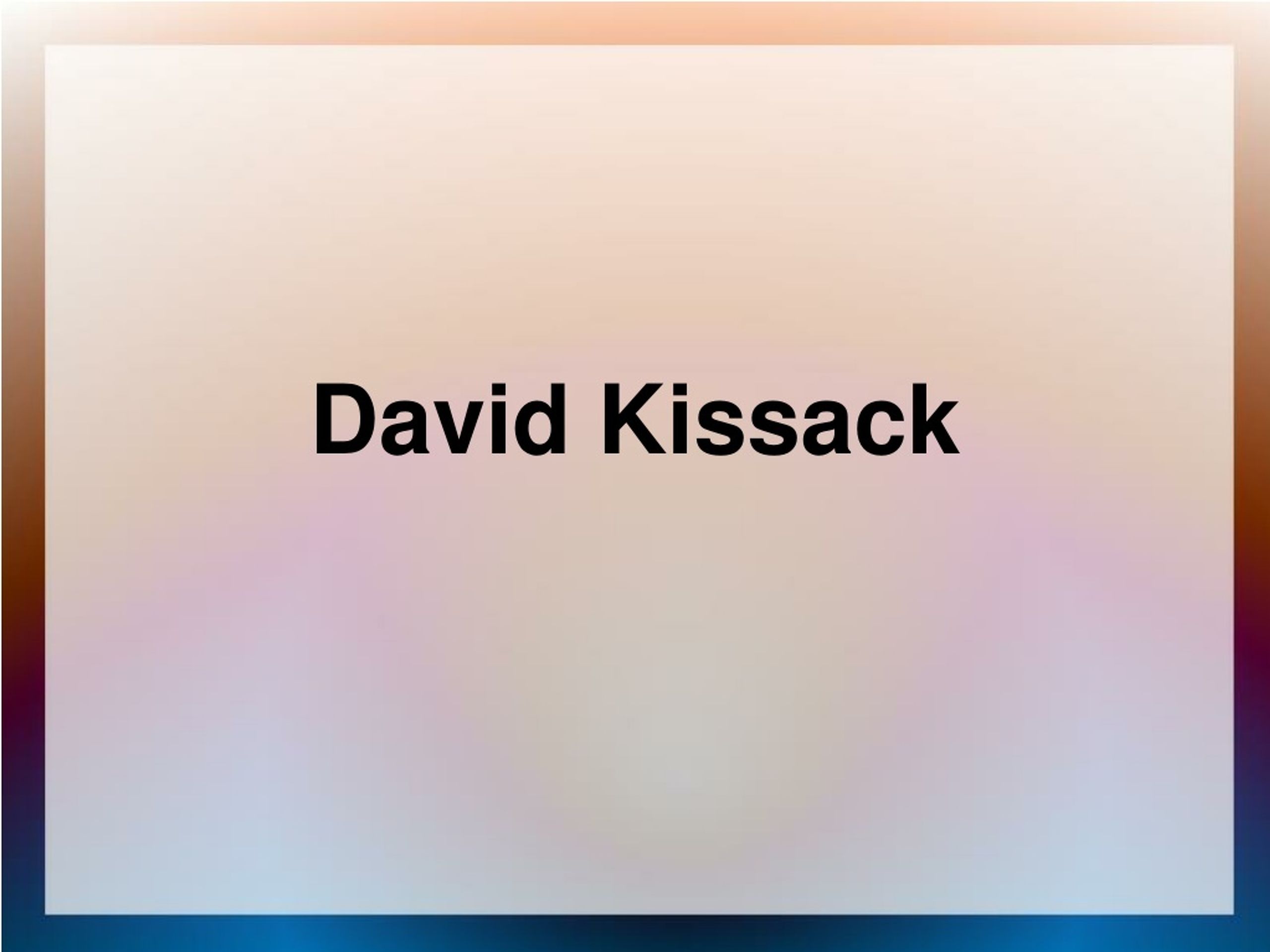 PPT - David Kissack PowerPoint Presentation, free download - ID:825633