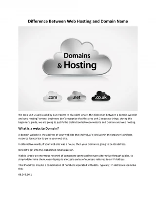 PPT - Use web hosting service to answer all your domain name problems ...