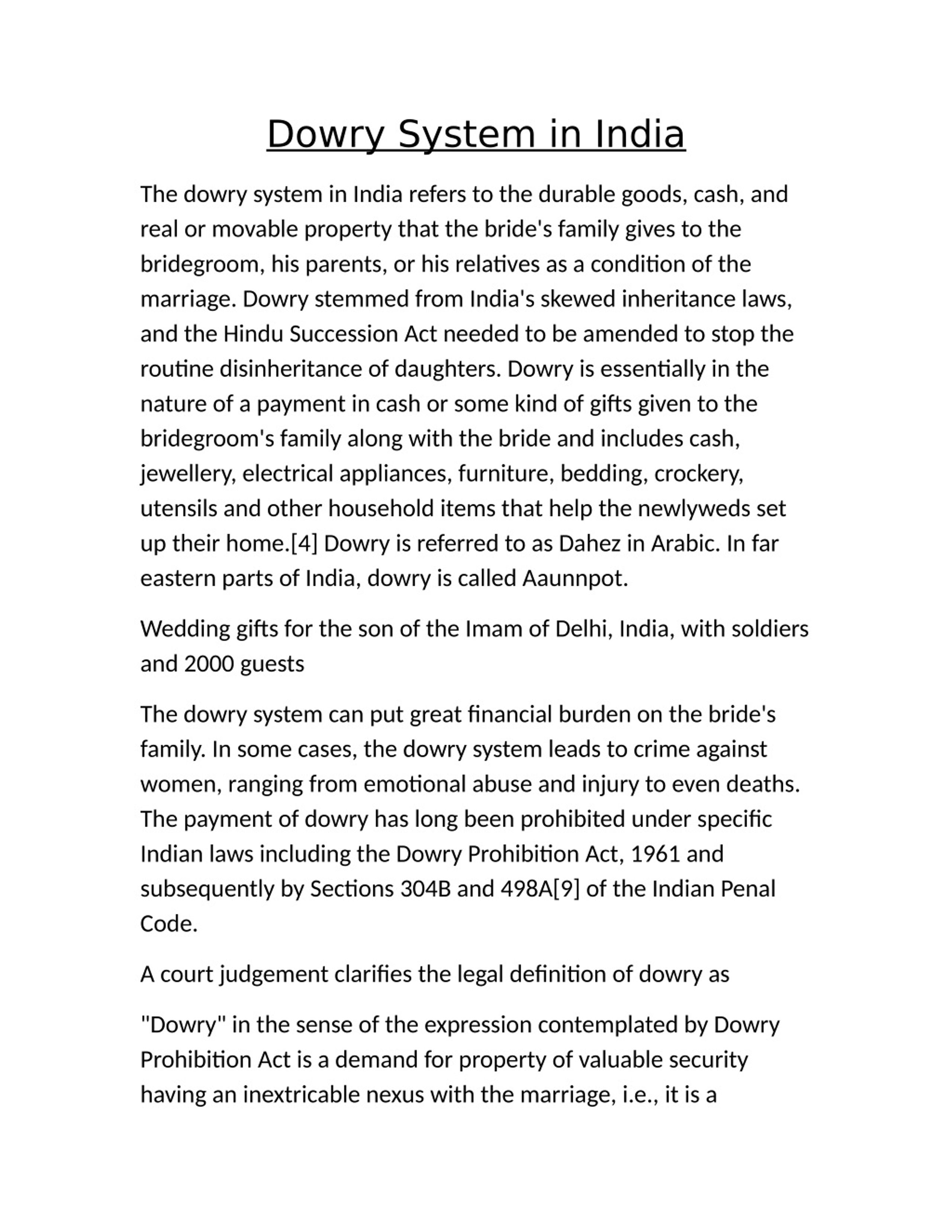 PPT - dowry system in India PowerPoint Presentation, free download - ID ...