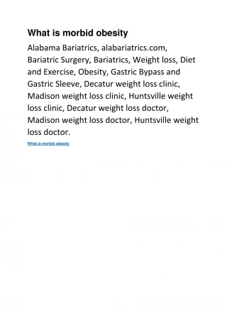 PPT - Morbid Obesity PowerPoint Presentation, free download - ID:2670929