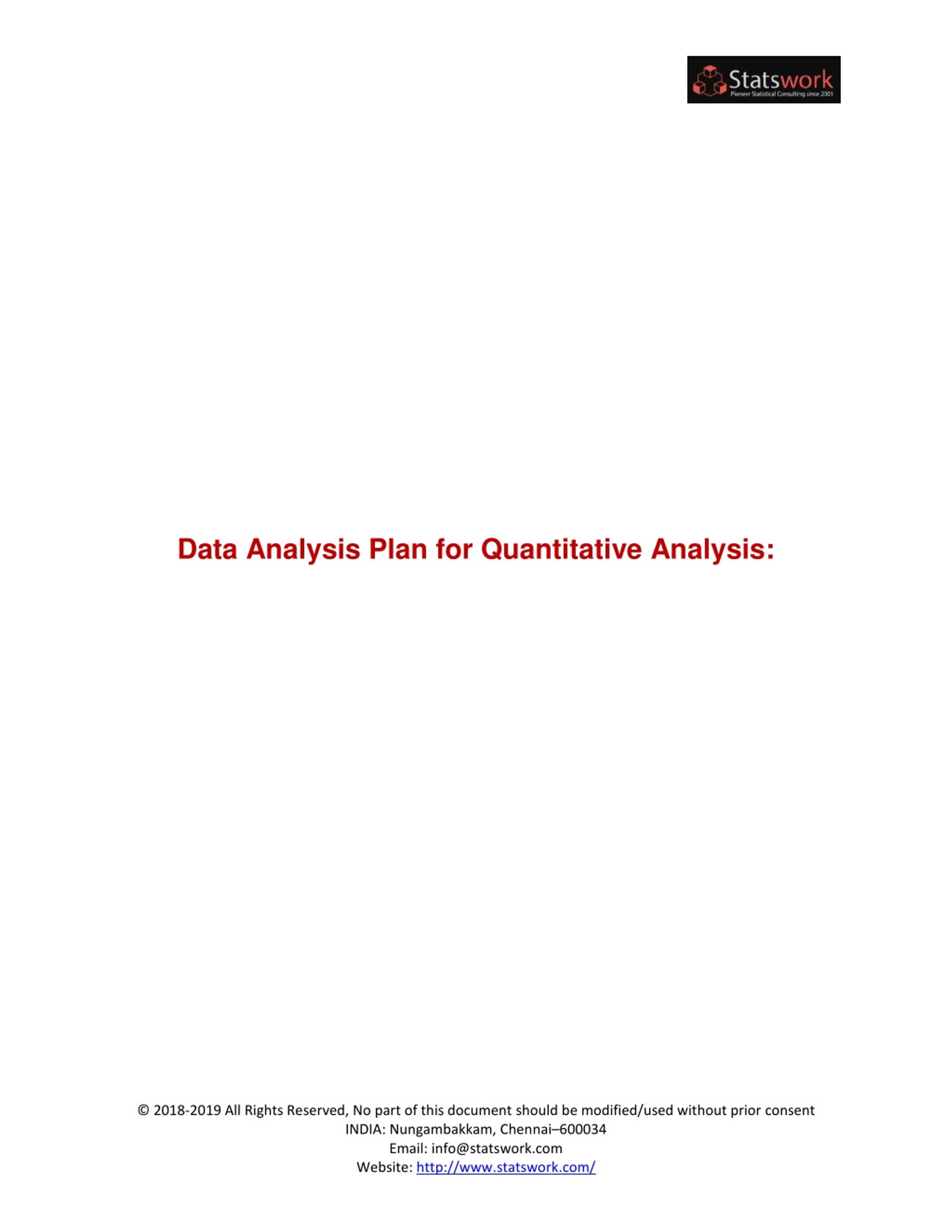 PPT - Data Analysis Plan for Quantitative Analysis PowerPoint ...