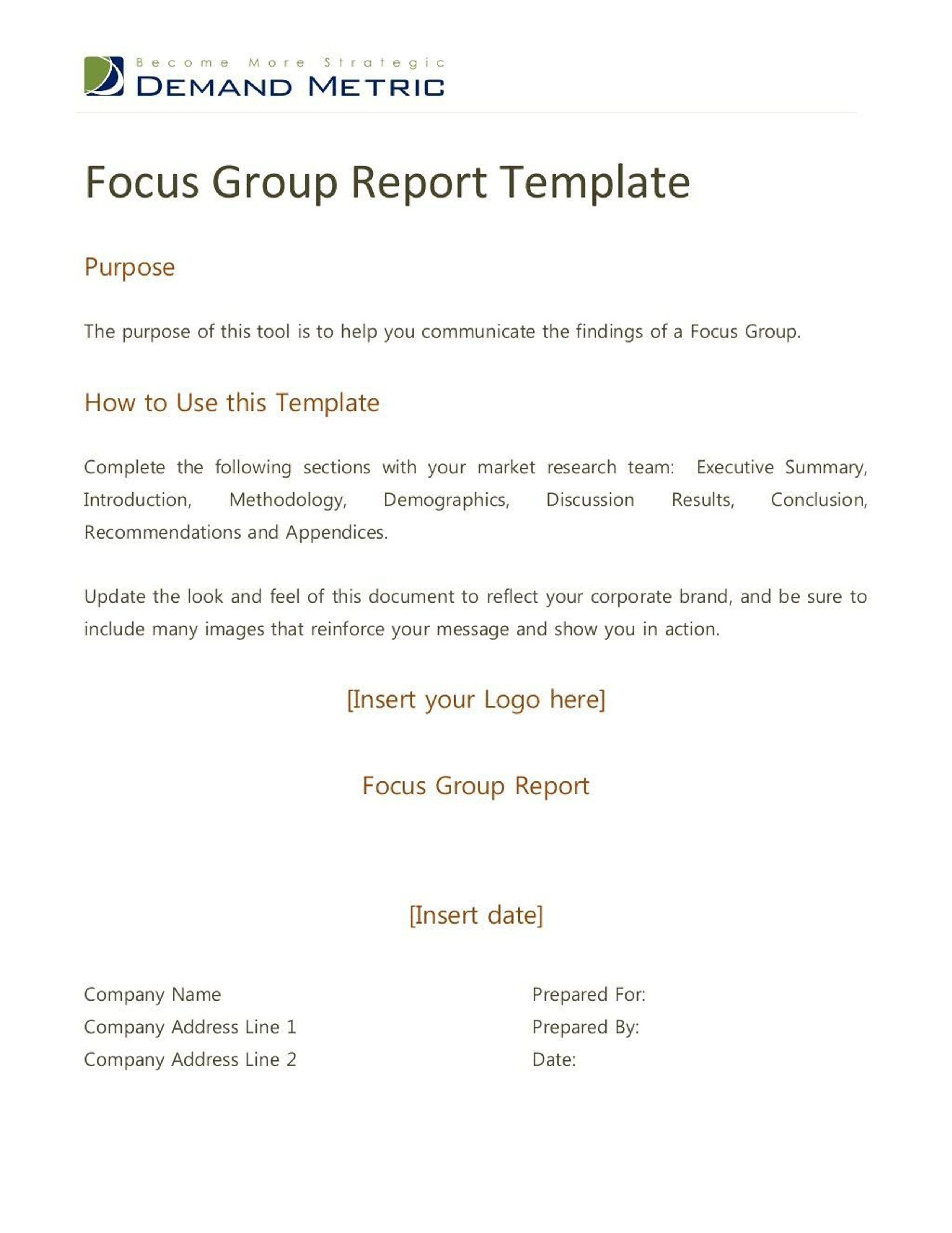 PPT - Focus Group Report Template PowerPoint Presentation, free ...