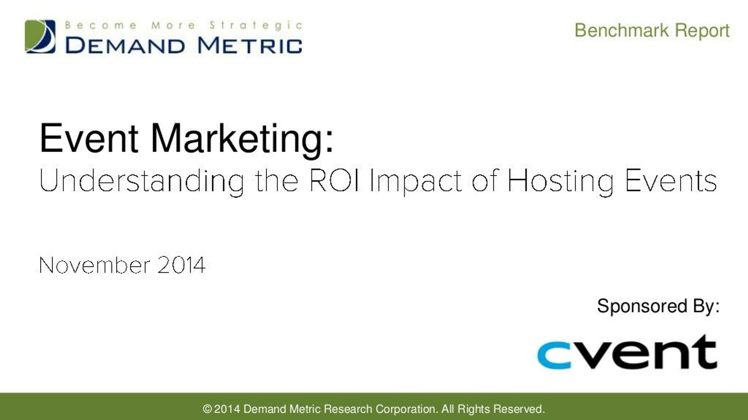 PPT - Event Marketing Benchmark Report PowerPoint Presentation, free ...