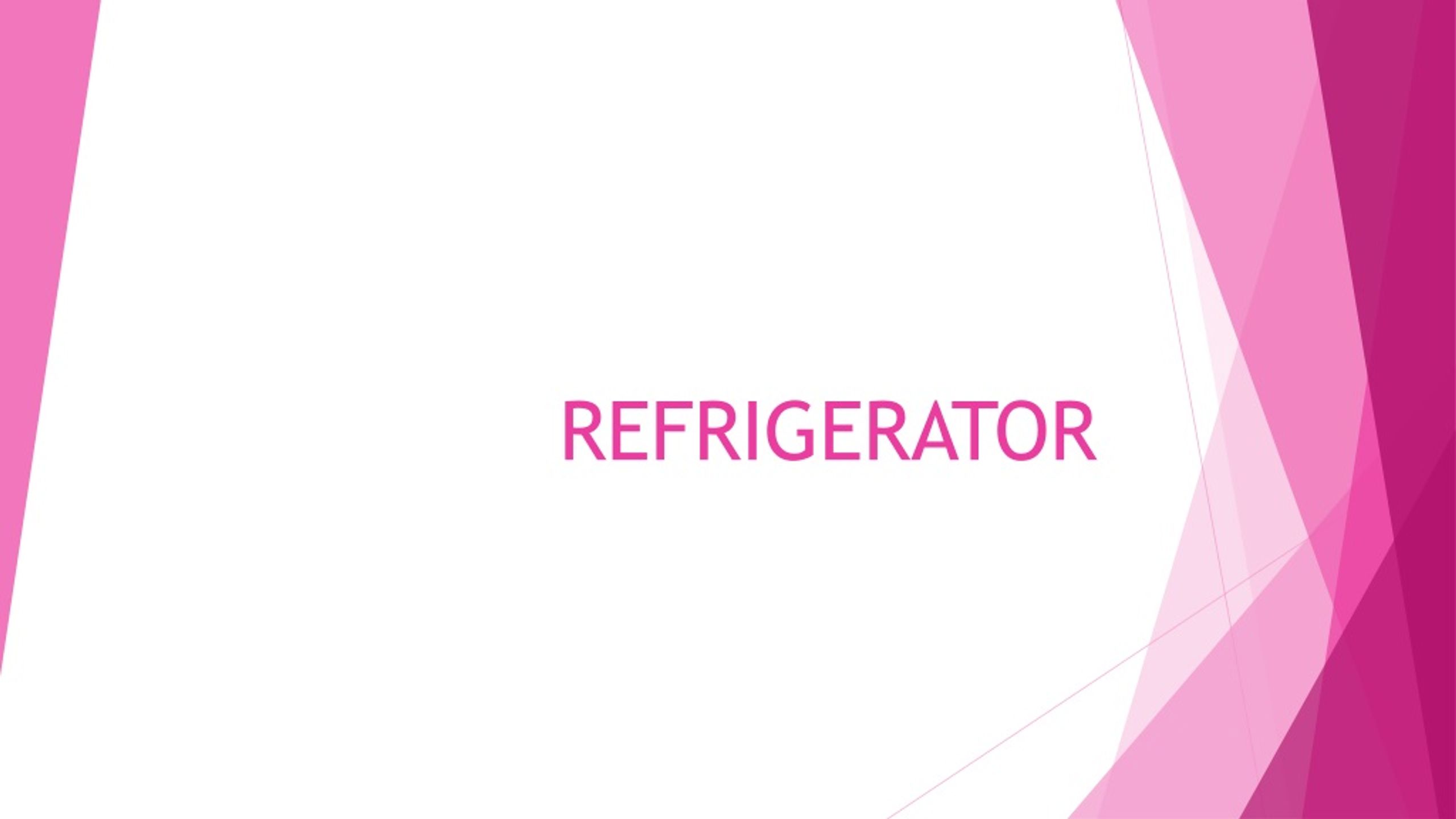 PPT - REFRIGERATOR PowerPoint Presentation, free download - ID:8300995