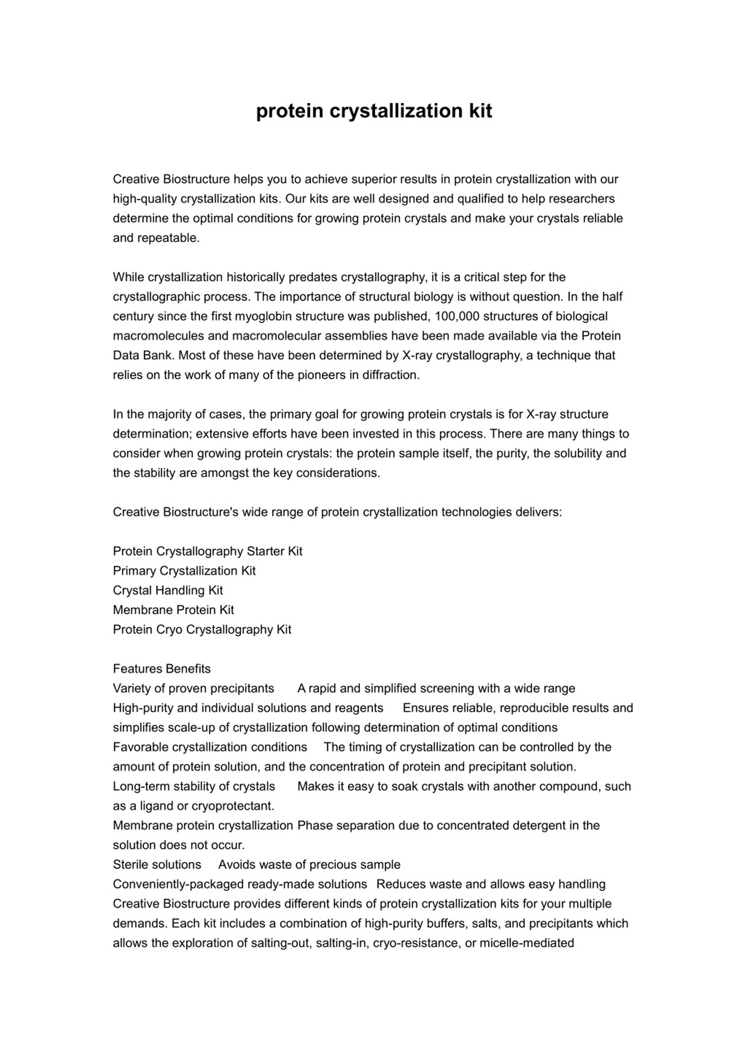 PPT - protein crystallization kit PowerPoint Presentation, free download - ID:8302192