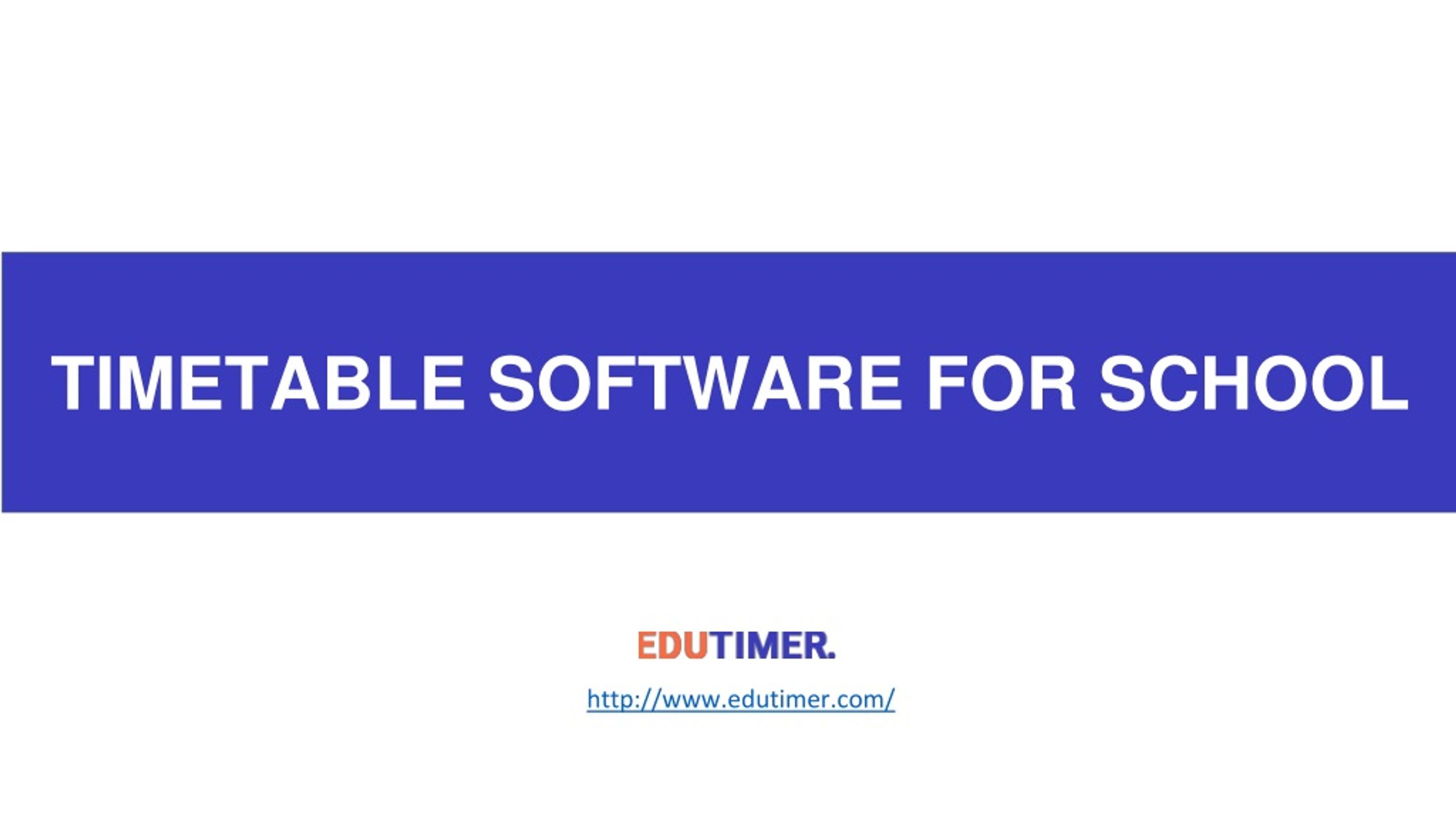 PPT - Timetable Software for Schools PowerPoint Presentation, free ...