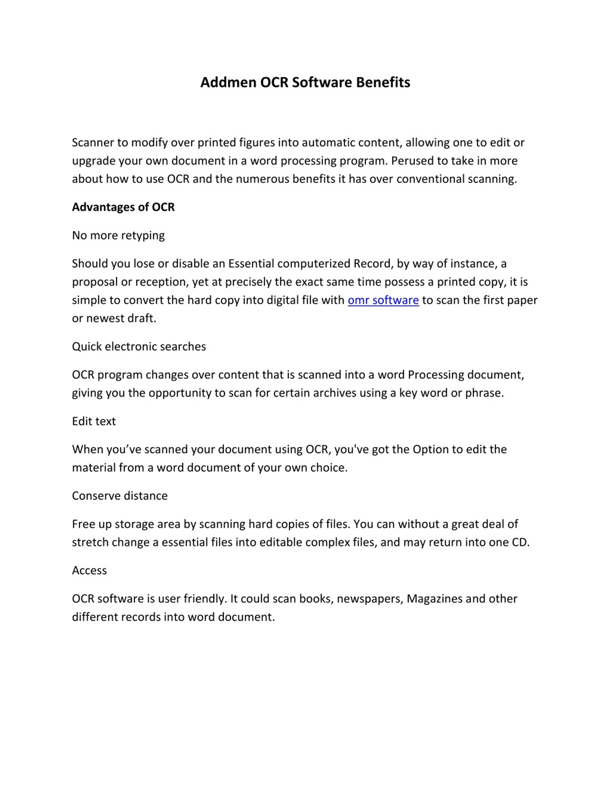 PPT - Addmen OCR Software Benefits PowerPoint Presentation, free ...