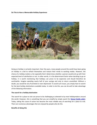 PPT - To have an awesome and really memorable holiday, Join Fun ...