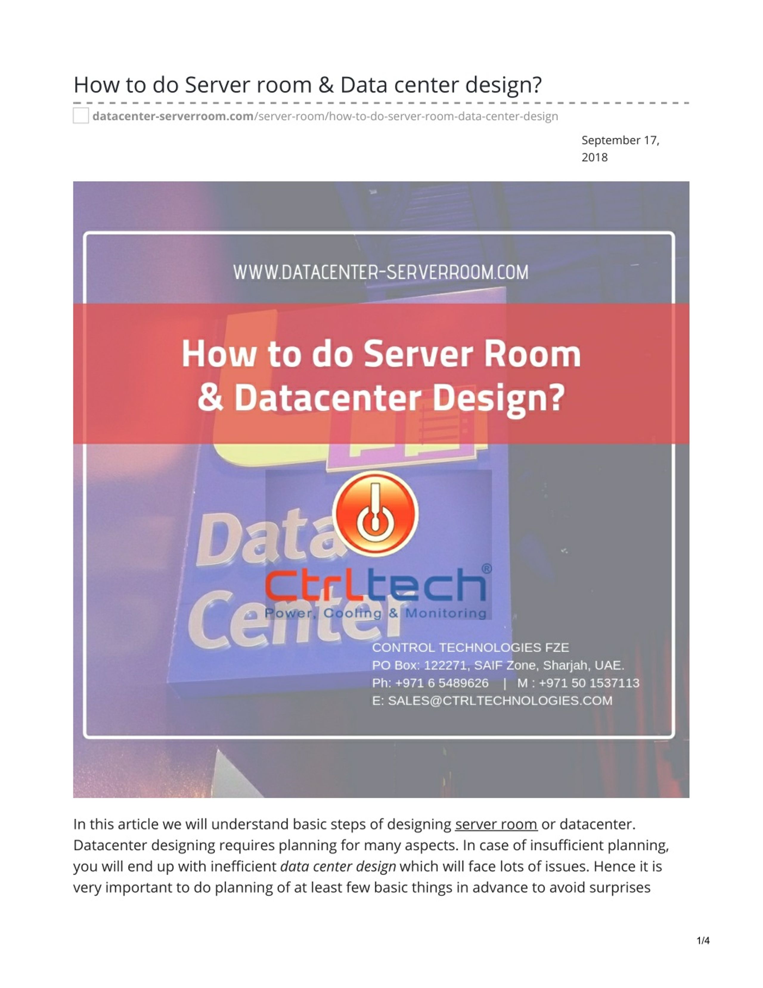 PPT - How to do Server room & Data center design? #serverroomdesign # ...