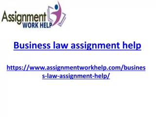 PPT - Law Assignment Help | Law Homework Help | Law Assignment ...
