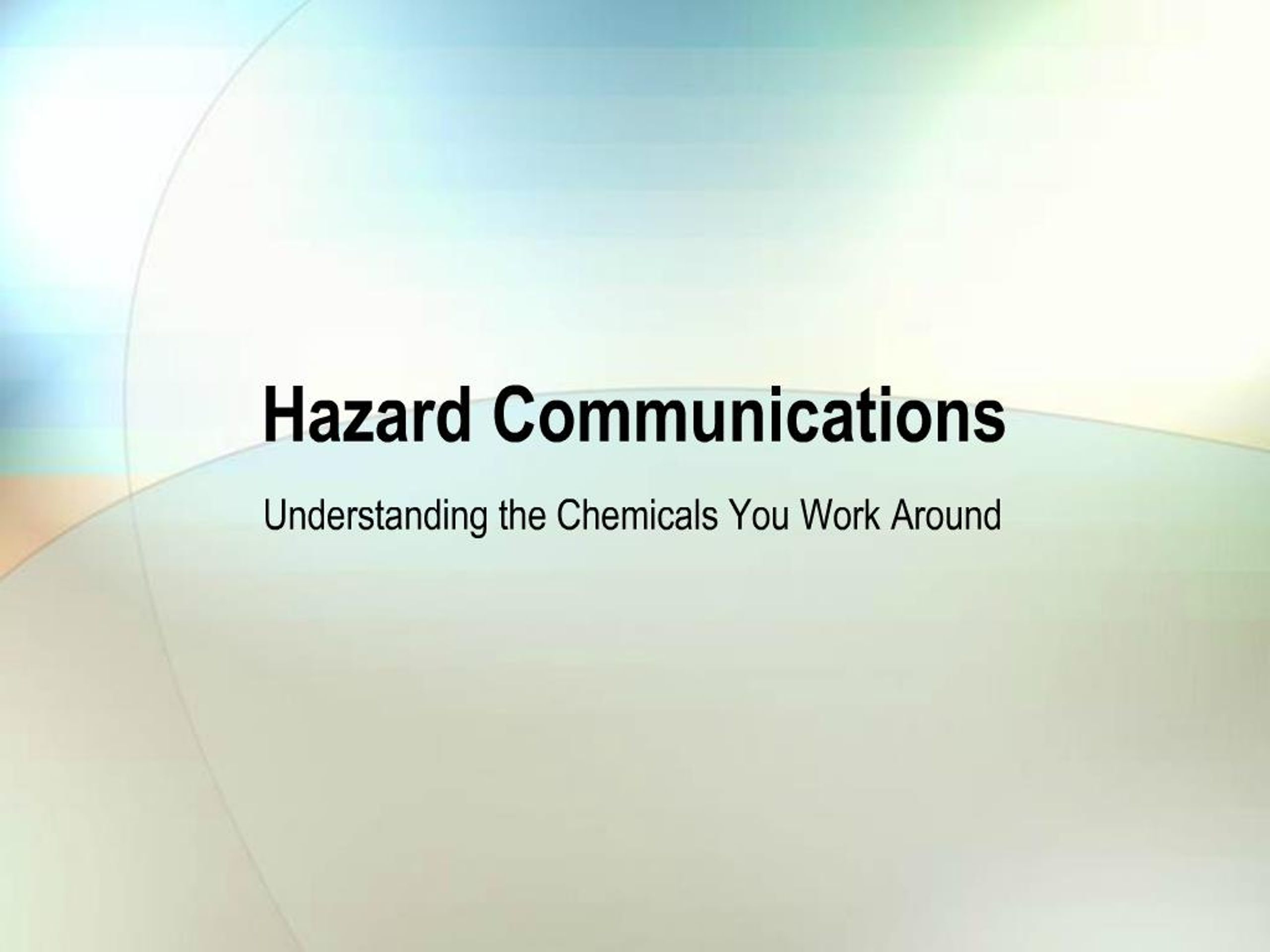 PPT - Hazard Communications PowerPoint Presentation, free download - ID ...