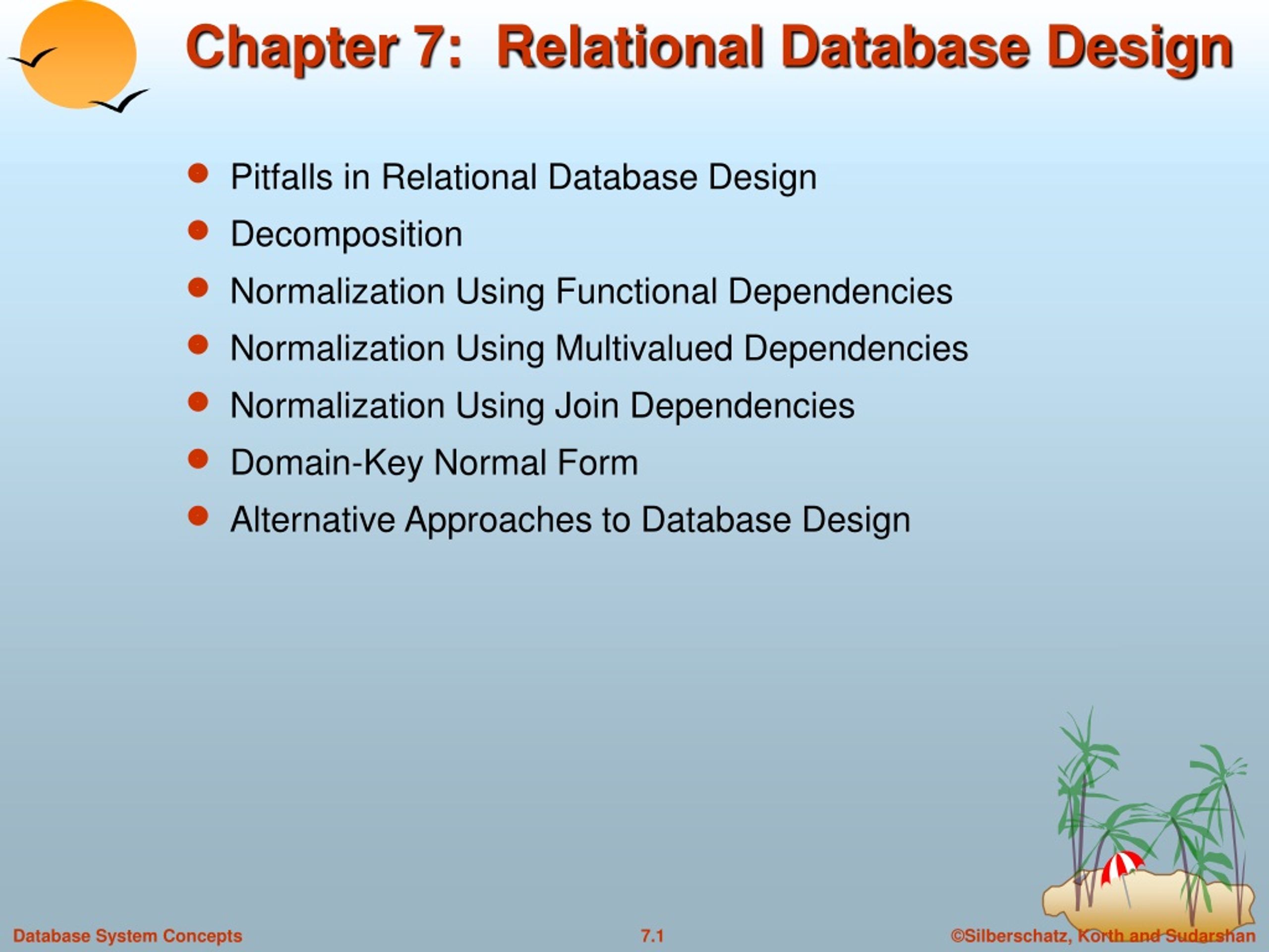 PPT - Chapter 7: Relational Database Design PowerPoint Presentation ...