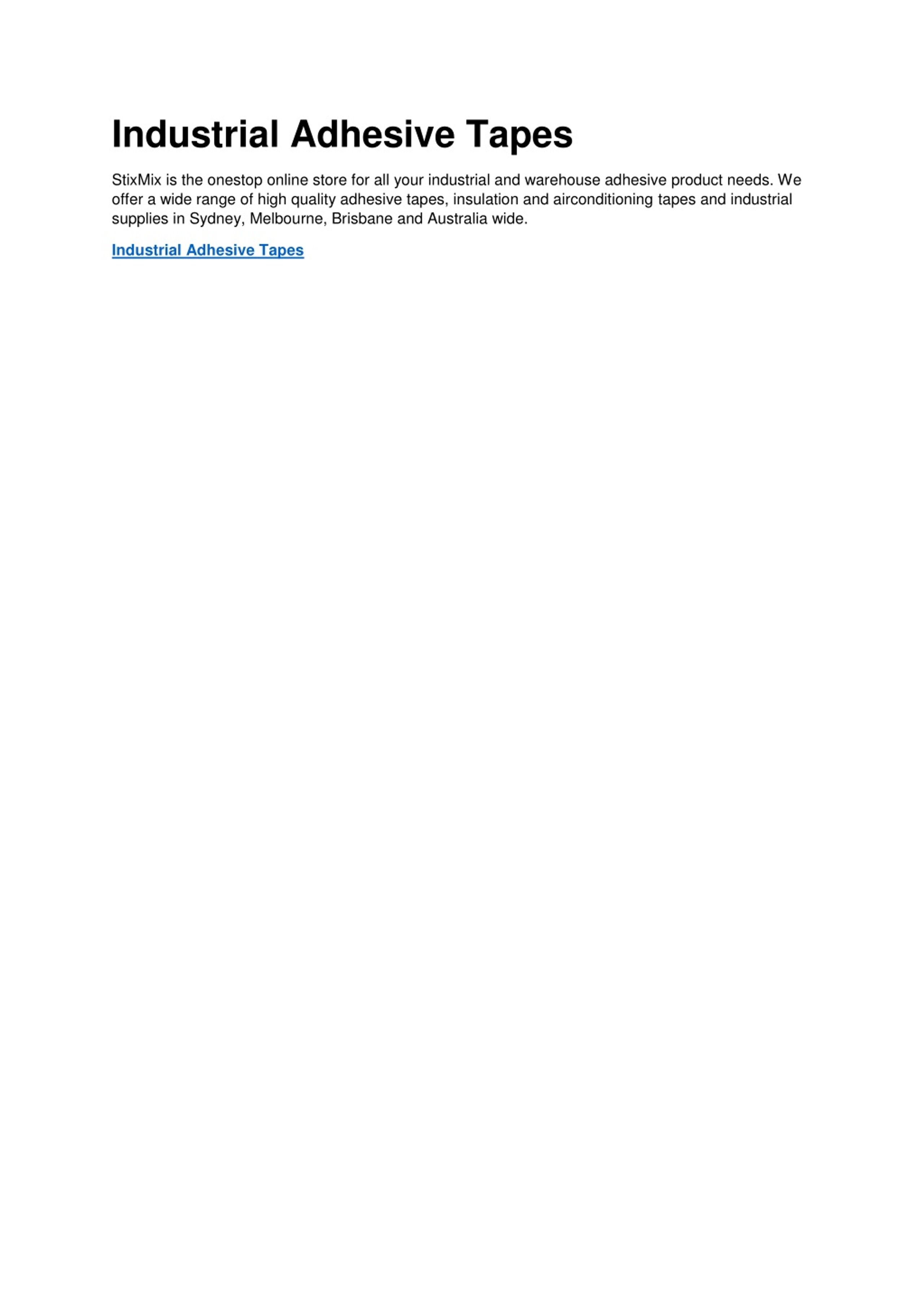 PPT - Industrial Adhesive Tapes PowerPoint Presentation, free download ...