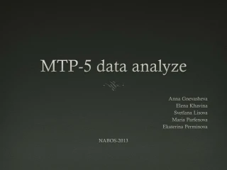 PPT - MTP PowerPoint Presentation, free download - ID:643977