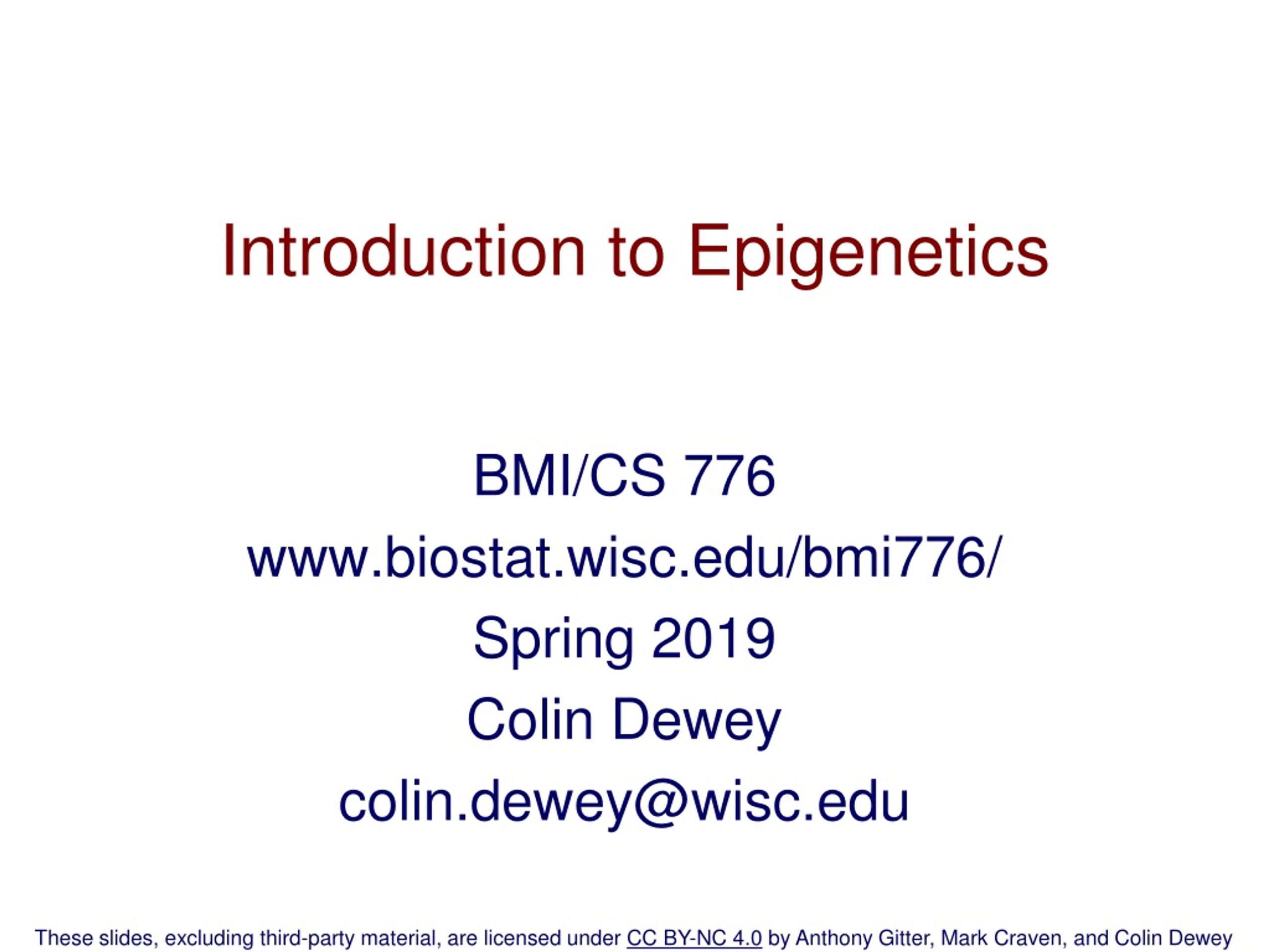 PPT - Introduction to Epigenetics PowerPoint Presentation, free ...