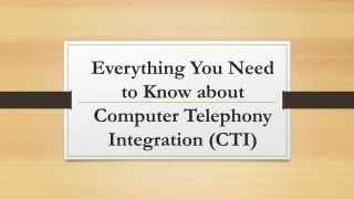 PPT - Computer Telephony Integration PowerPoint Presentation, free ...