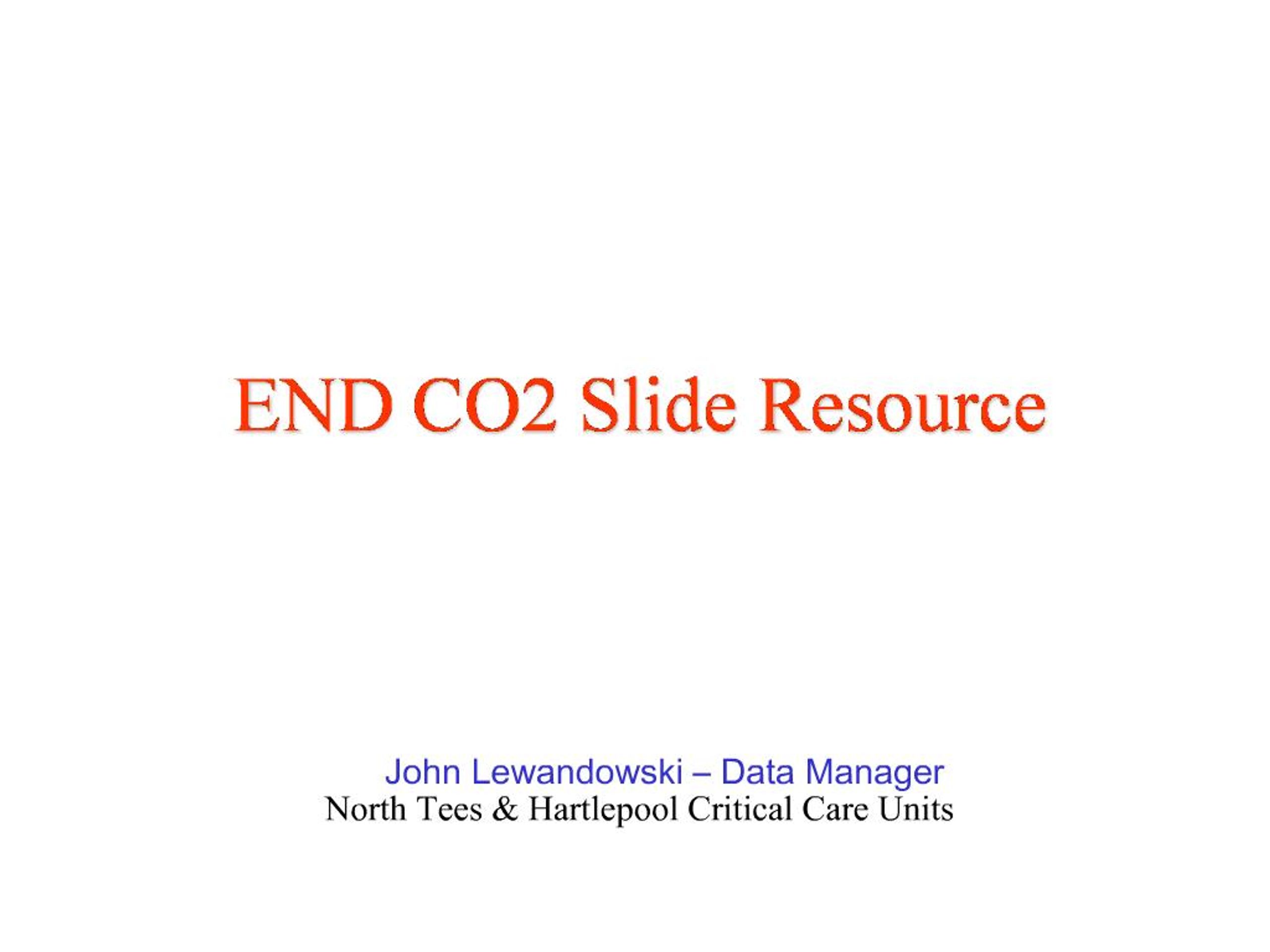 PPT - END CO2 Slide Resource PowerPoint Presentation, free download ...