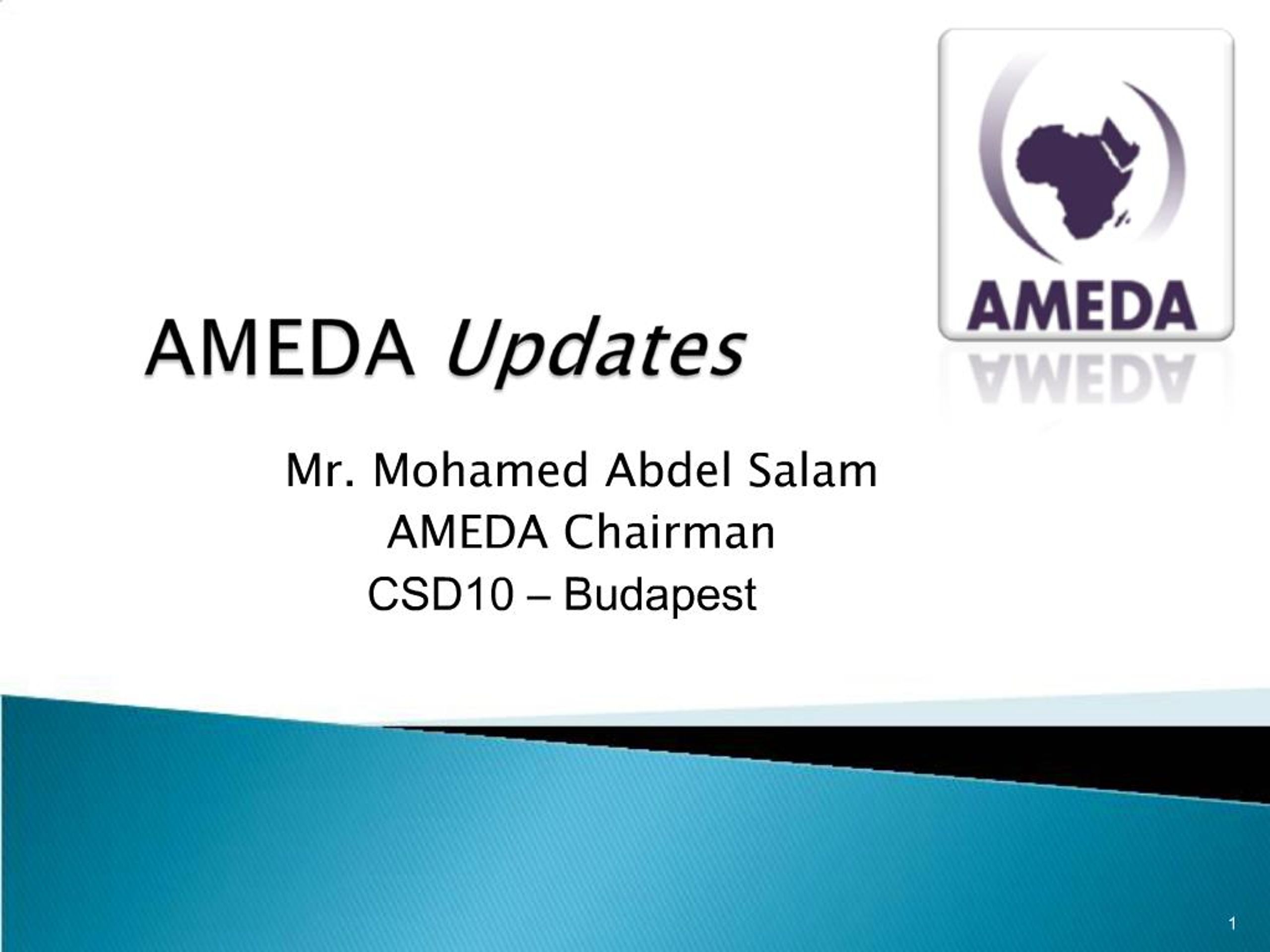 PPT - AMEDA Updates PowerPoint Presentation, free download - ID:838495