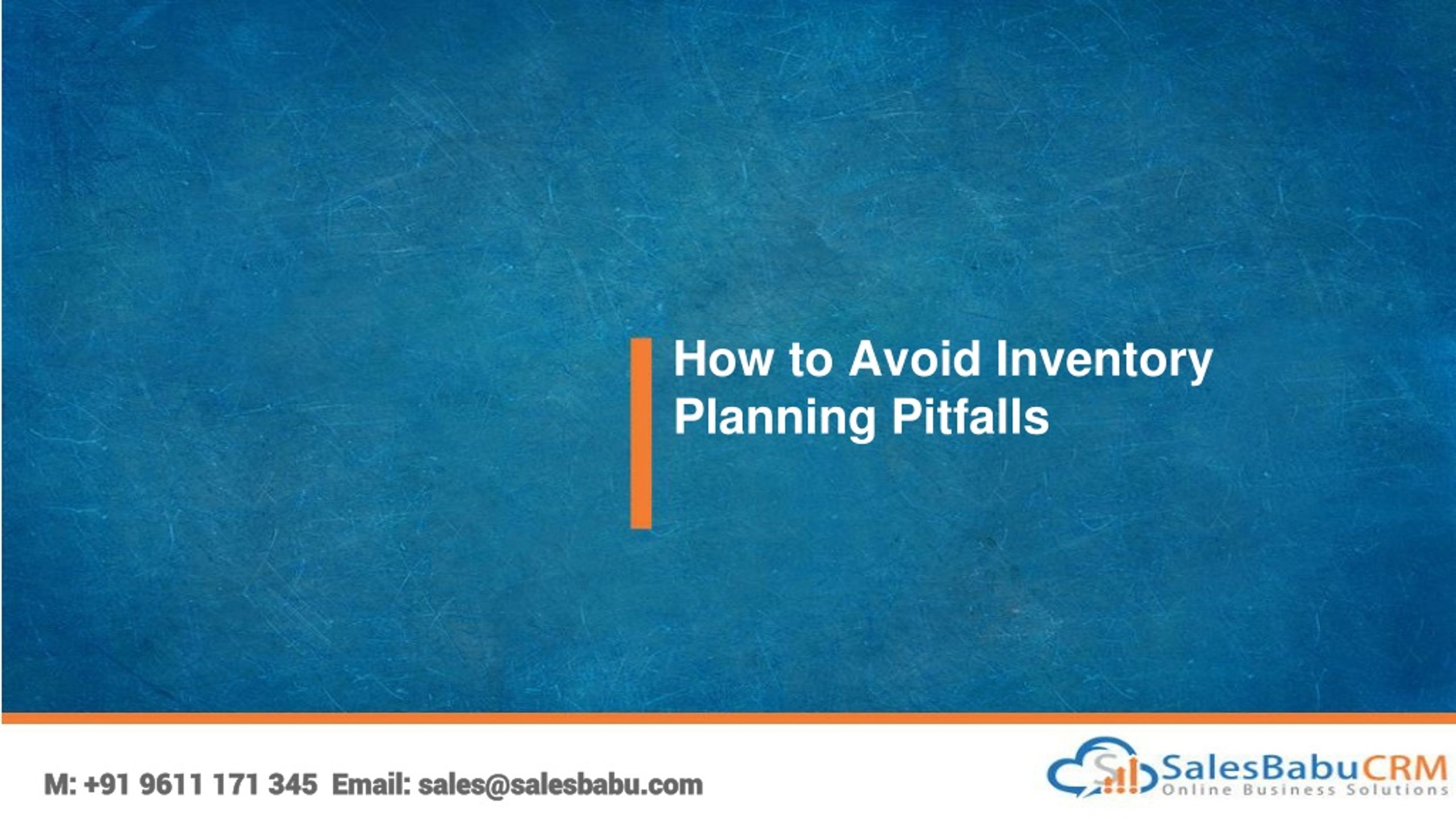 PPT - How to Avoid Inventory Planning Pitfalls PowerPoint Presentation ...