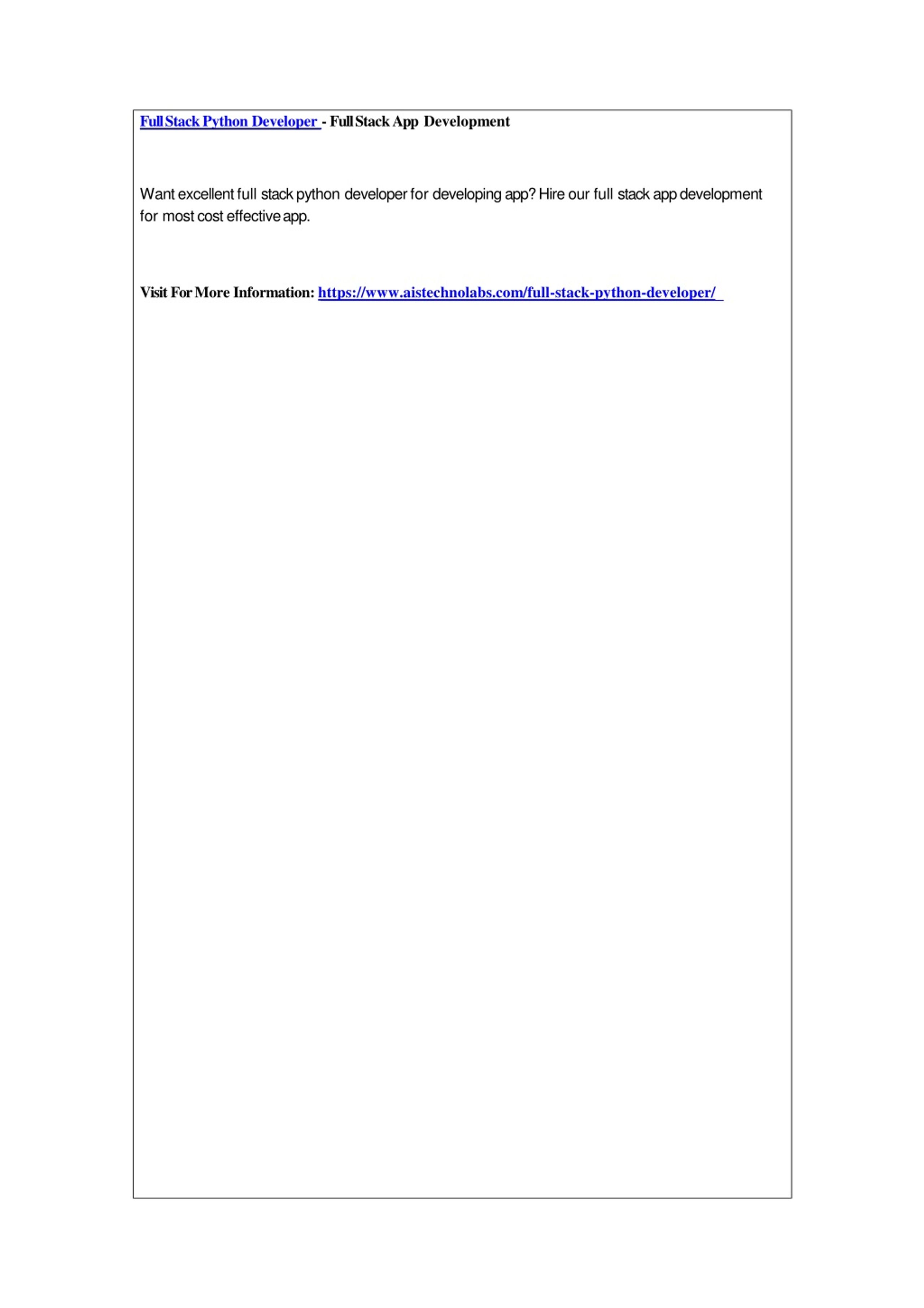 PPT - Full Stack Python Developer - Full Stack App Development ...