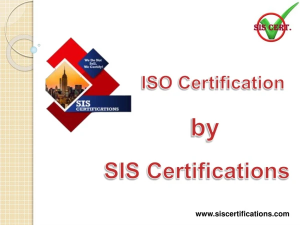 PPT - Steps for becoming ISO Certified in India - SIS Certifications PowerPoint Presentation ...