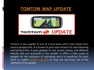 PPT - Tomtom Map Update PowerPoint Presentation, free download - ID ...