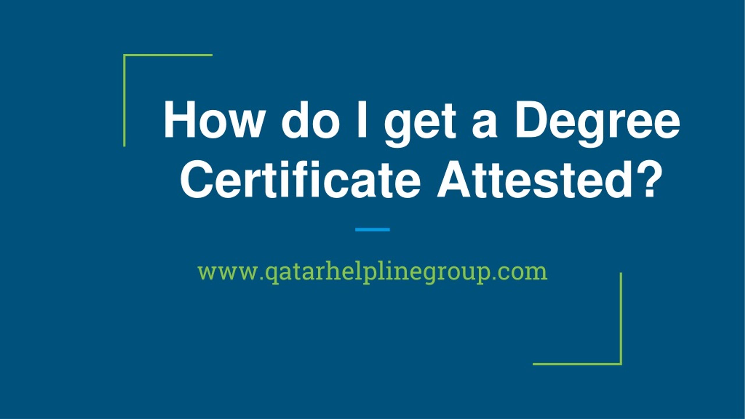 PPT - How do I get a degree certificate attested PowerPoint ...