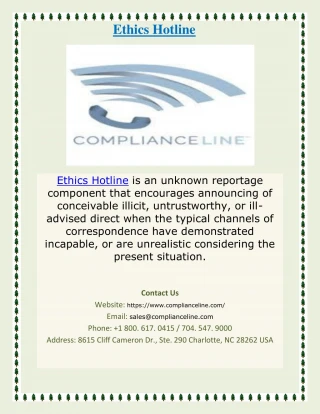 PPT - Fraud and Ethics Hotline PowerPoint Presentation, free download ...