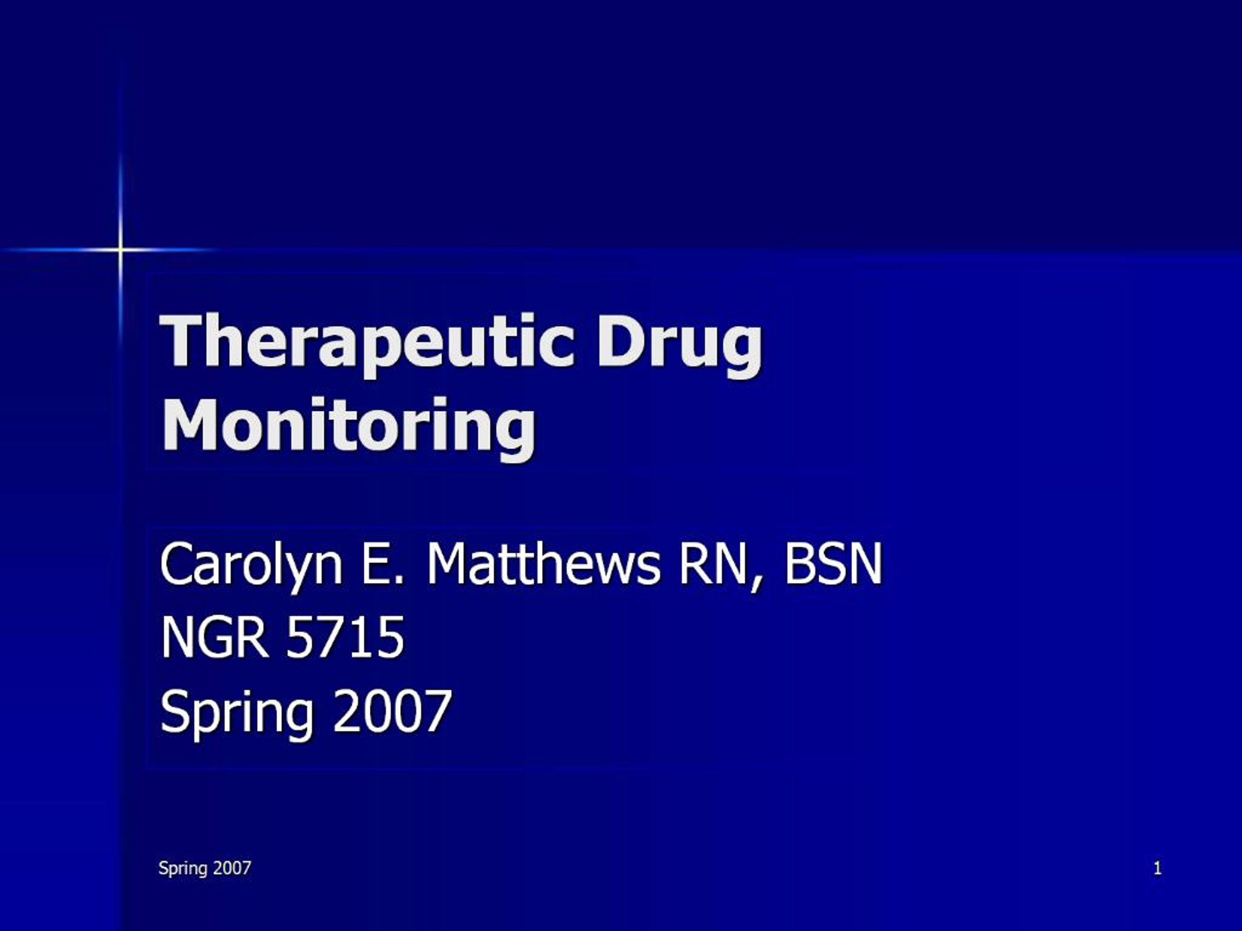 PPT - Therapeutic Drug Monitoring PowerPoint Presentation, free ...