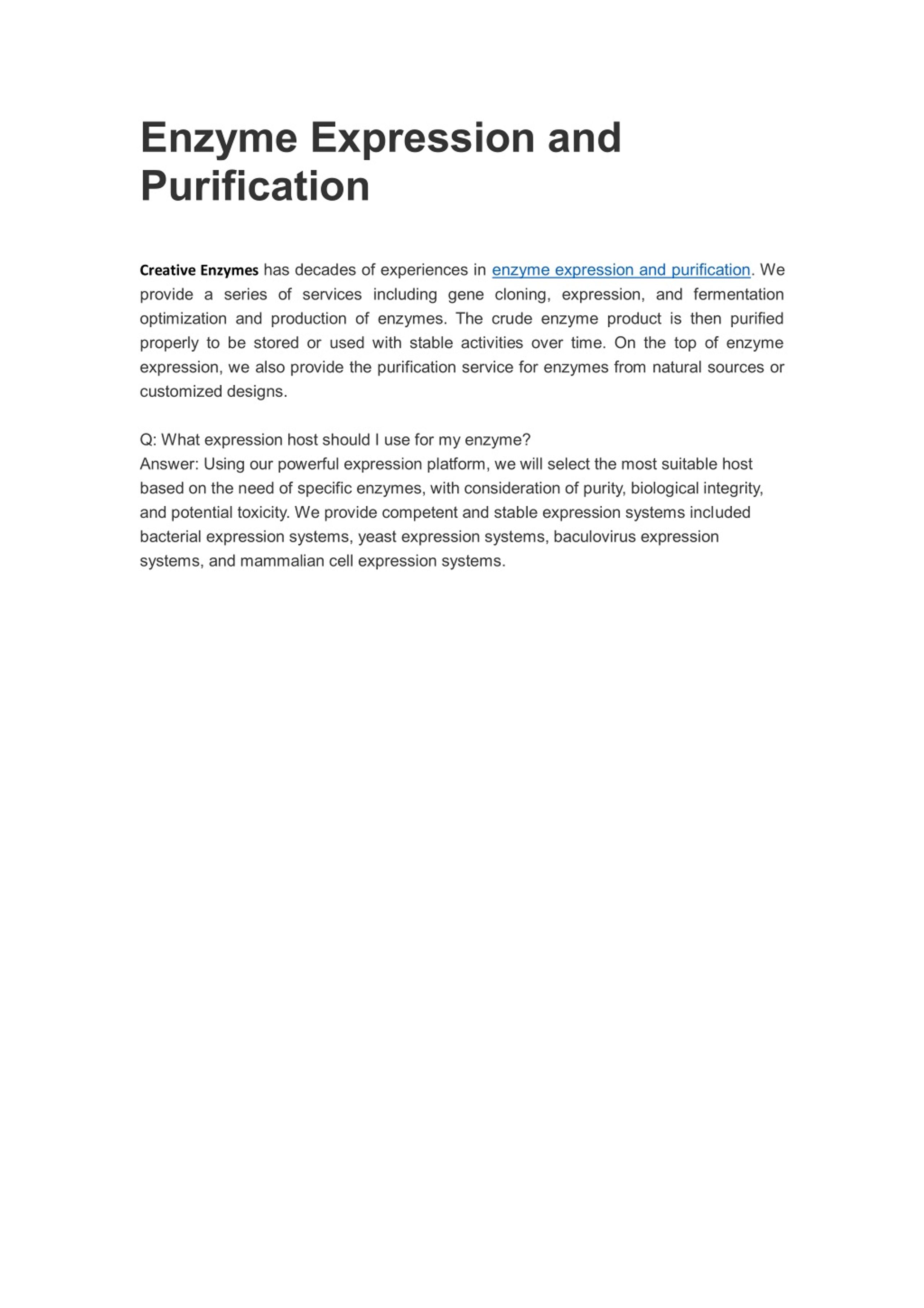 PPT - Enzyme Expression and Purification PowerPoint Presentation, free ...