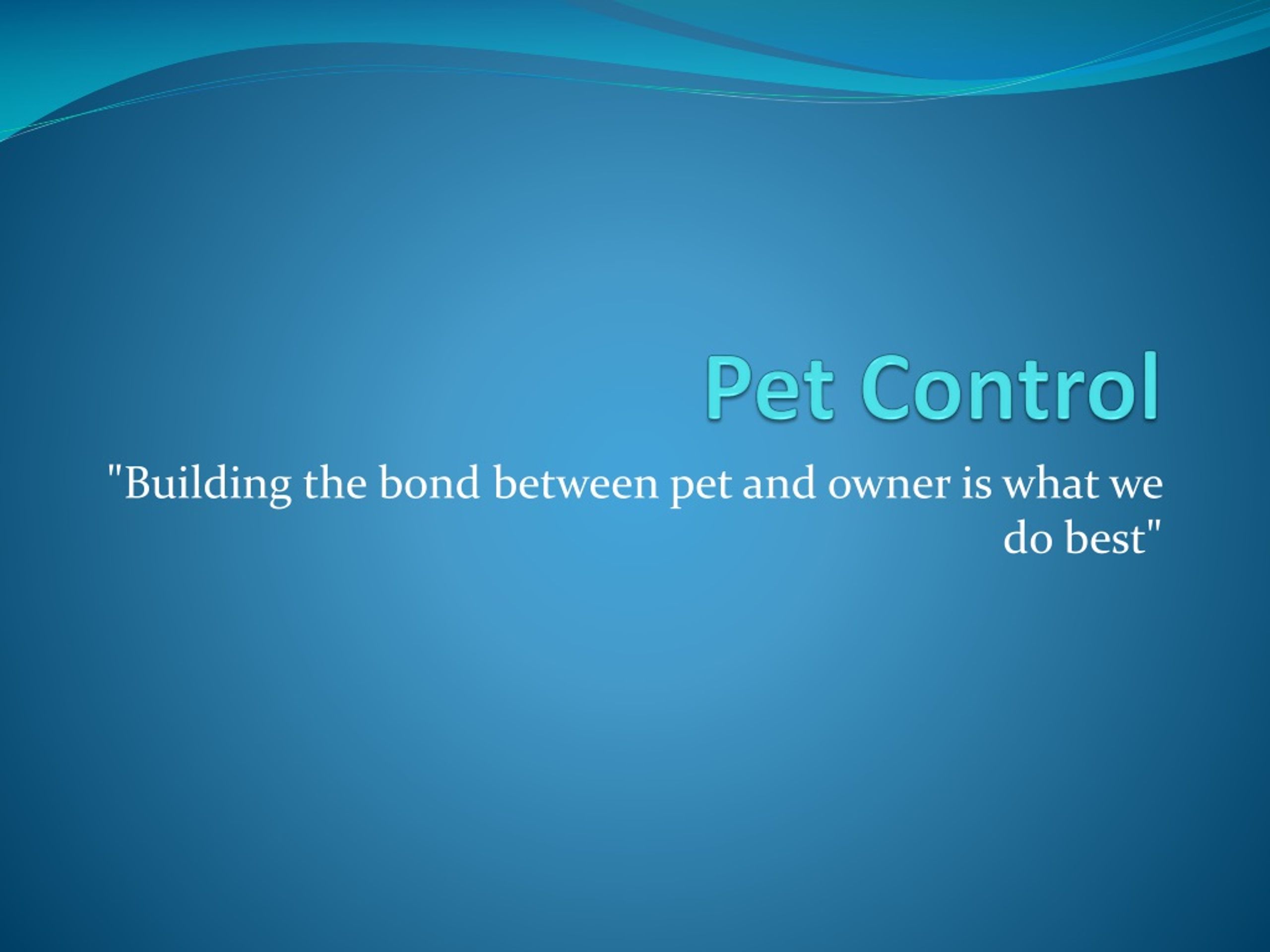 PPT - Pet Control PowerPoint Presentation, free download - ID:843458