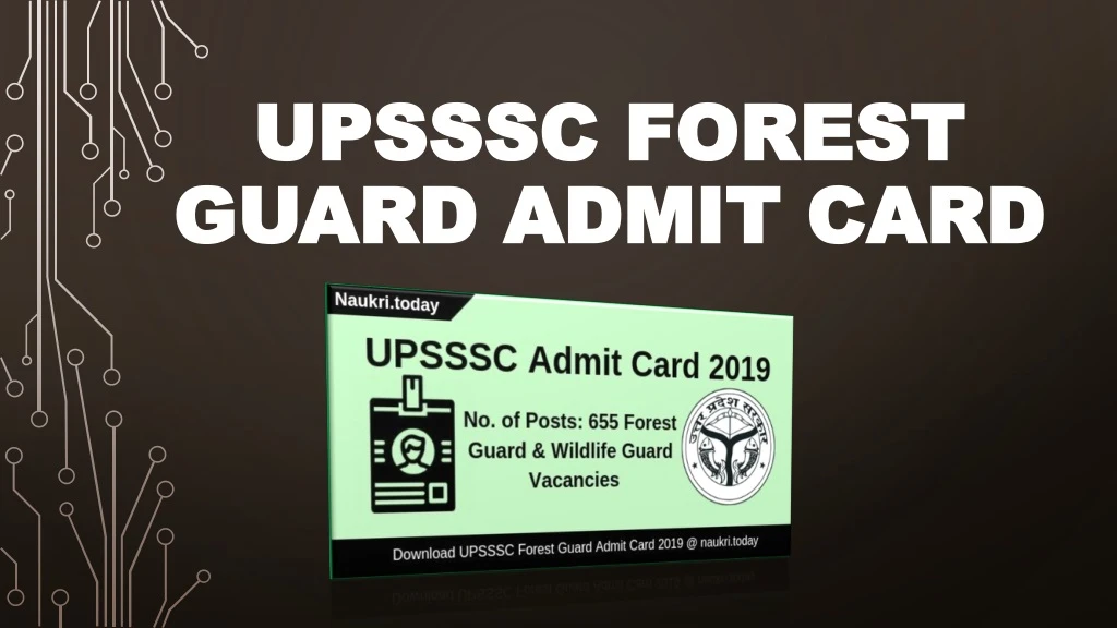 PPT - UPSSSC Forest Guard Admit Card 2019 Wildlife Guard Written Exam ...