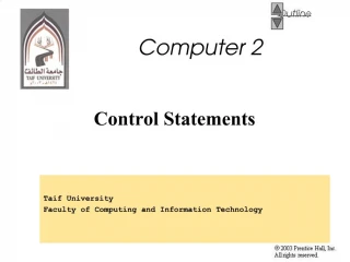 PPT - Control Statements in C PowerPoint Presentation, free download ...