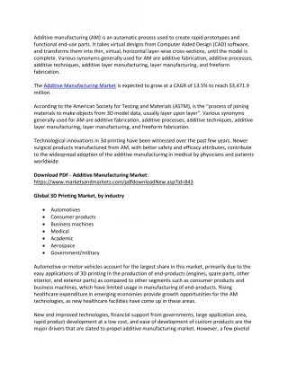 PPT - Additive Manufacturing Technology Overview PowerPoint ...