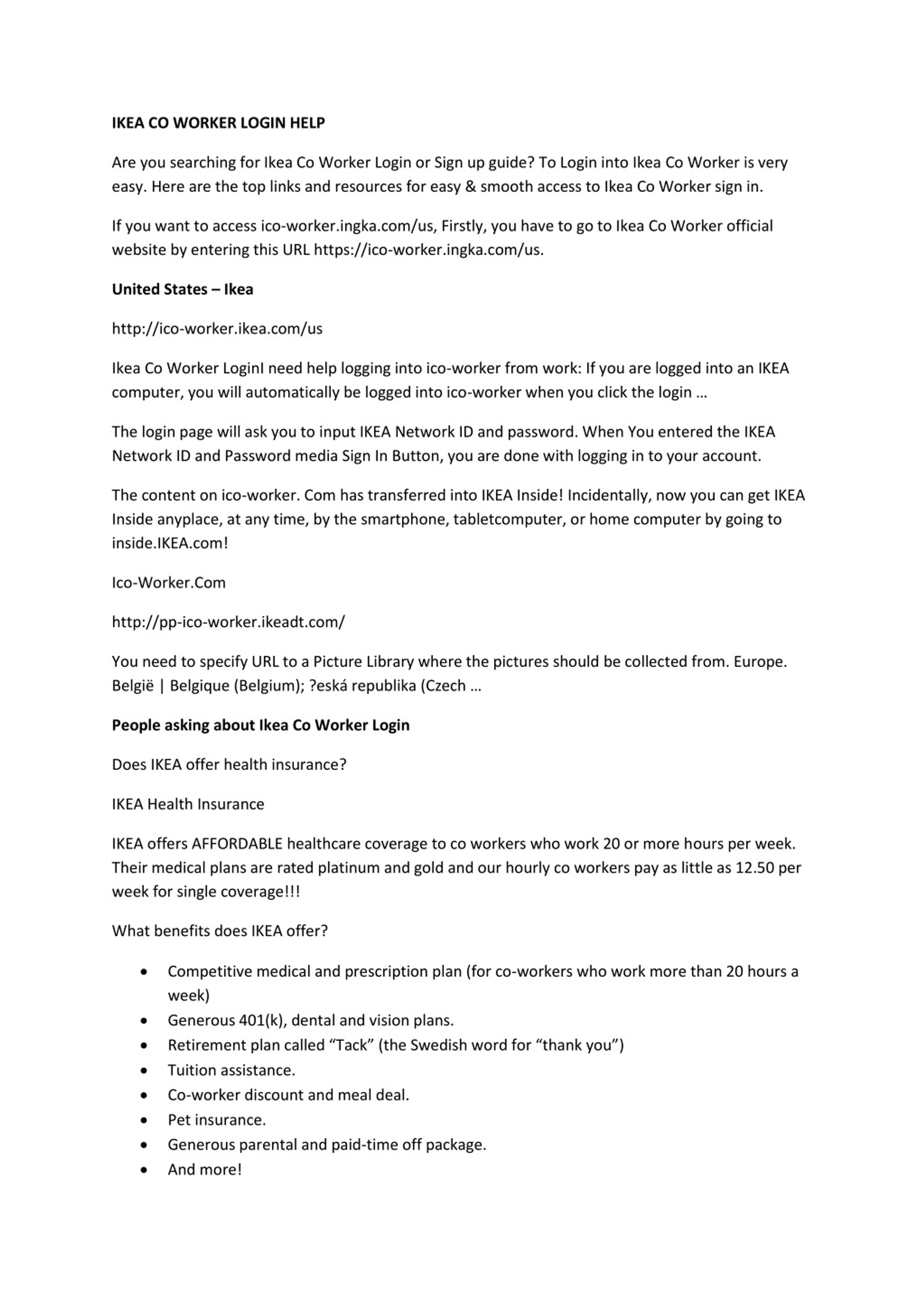 PPT - IKEA CO WORKER LOGIN HELP PowerPoint Presentation, free download ...