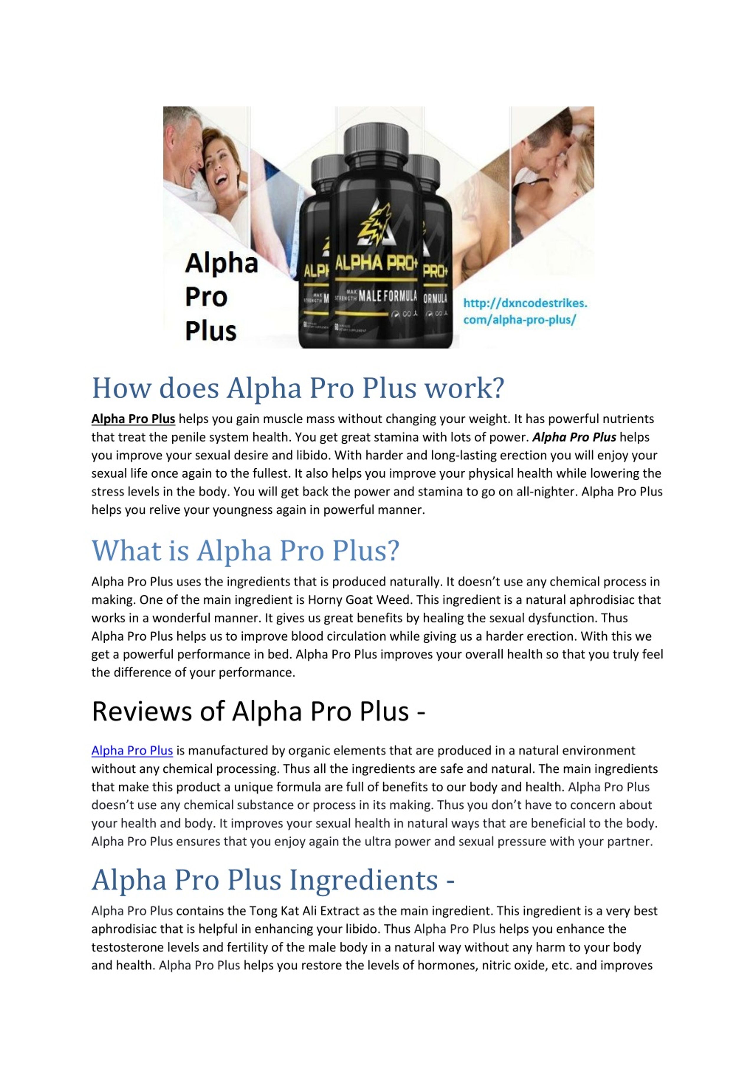 PPT - Alpha Pro Plus PowerPoint Presentation, free download - ID:8468909