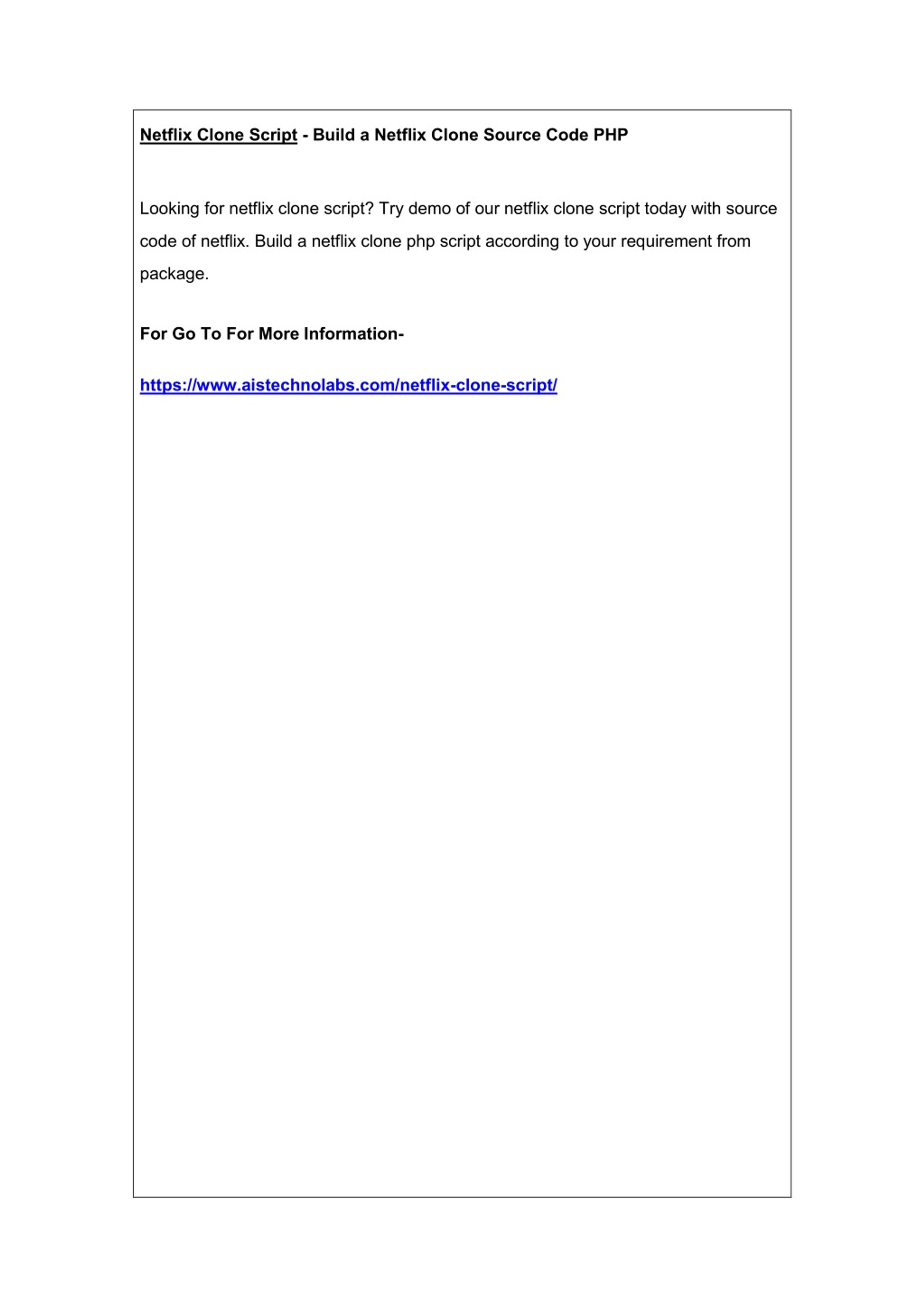 Ppt Netflix Clone Script Build A Netflix Clone Source Code Php