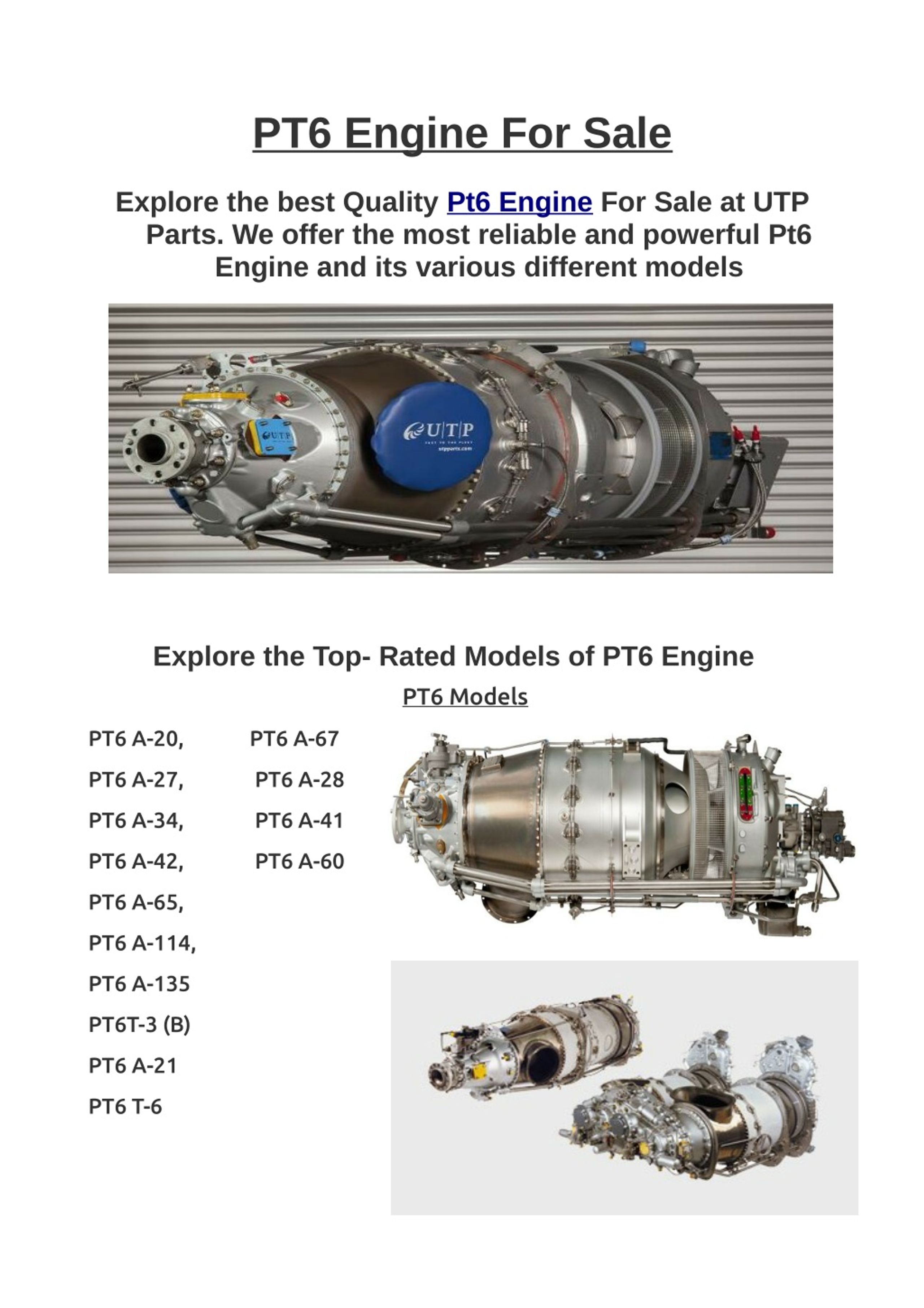PPT - Powerful Model of PT6 Engine For Sale PowerPoint Presentation ...