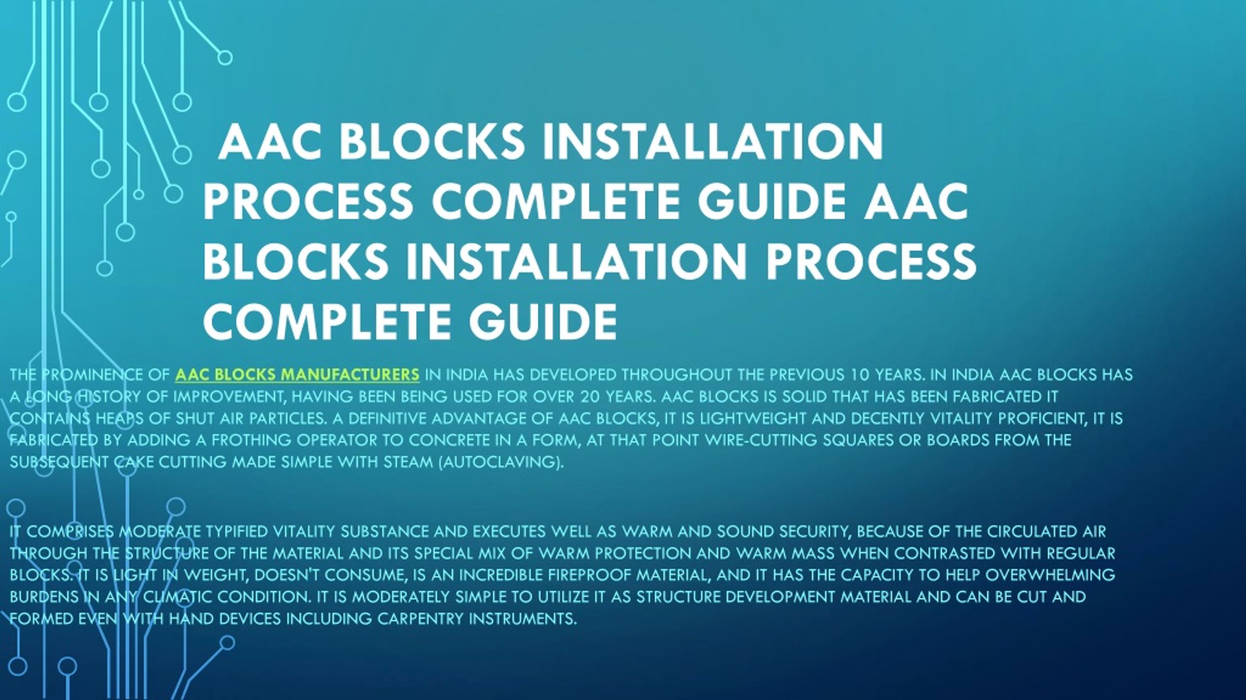 PPT - AAC Blocks Installation Process Complete Guide PowerPoint ...