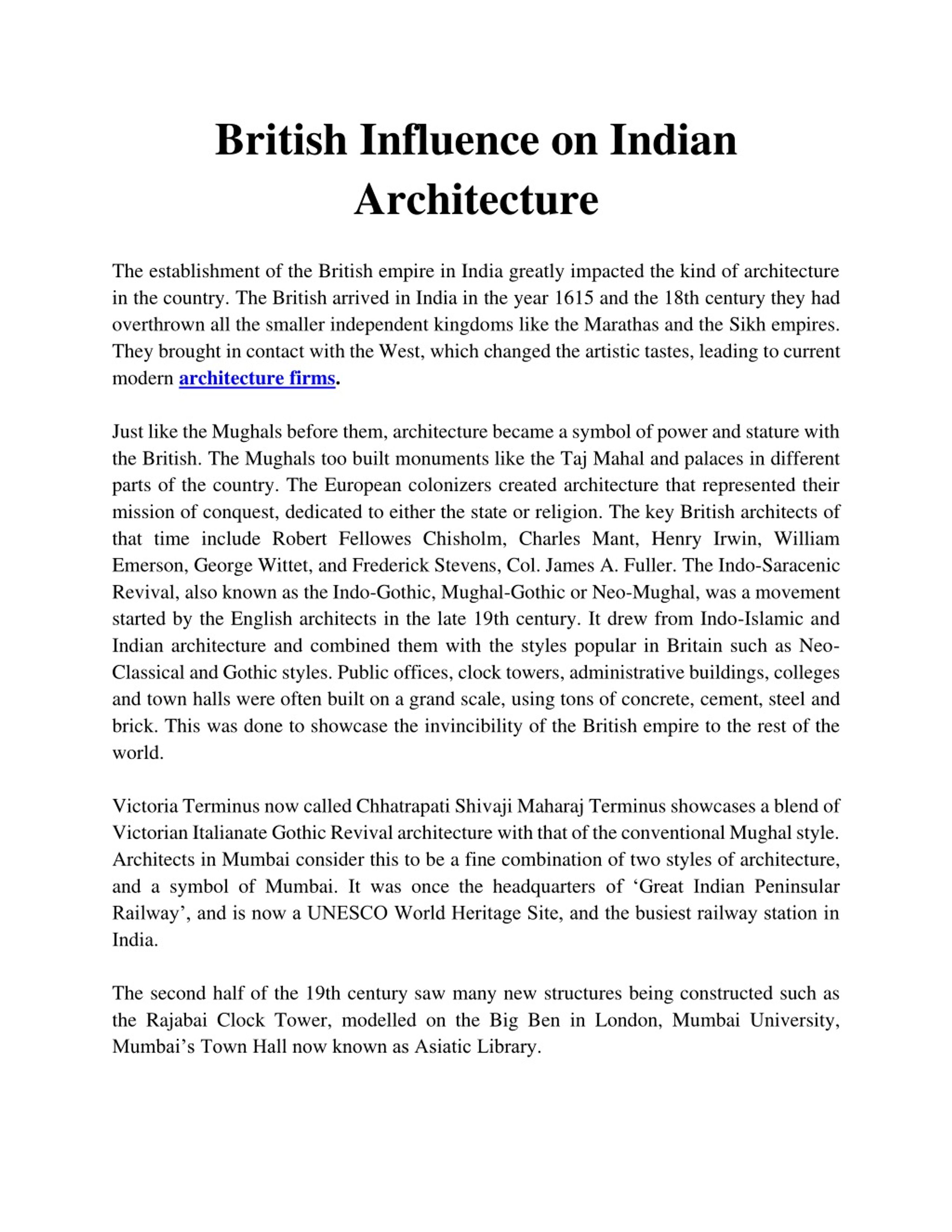 PPT - British Influence on Indian Architecture PowerPoint Presentation ...
