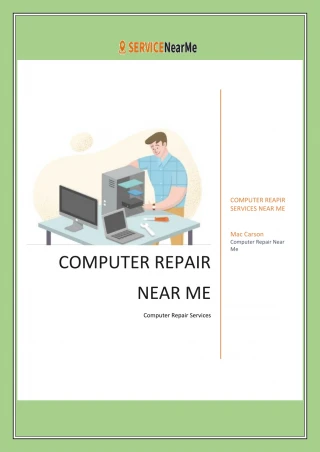 PPT - computer repair near me | how to make computer faster | geek ...