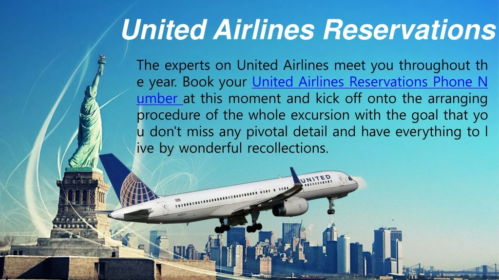 PPT - United Airlines Reservations PowerPoint Presentation, free ...