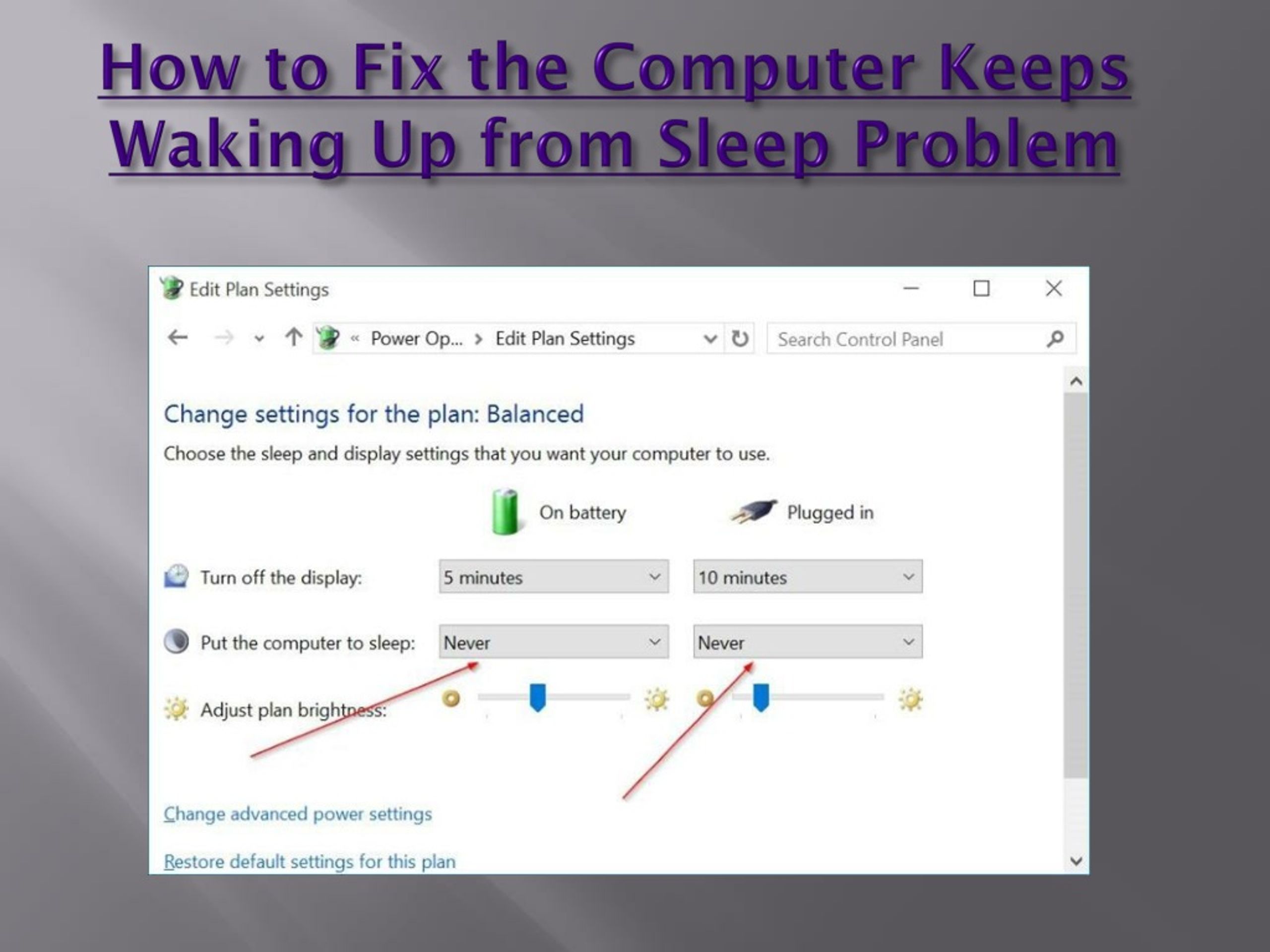 PPT - How to Fix the Computer Keeps Waking Up from Sleep Problem ...