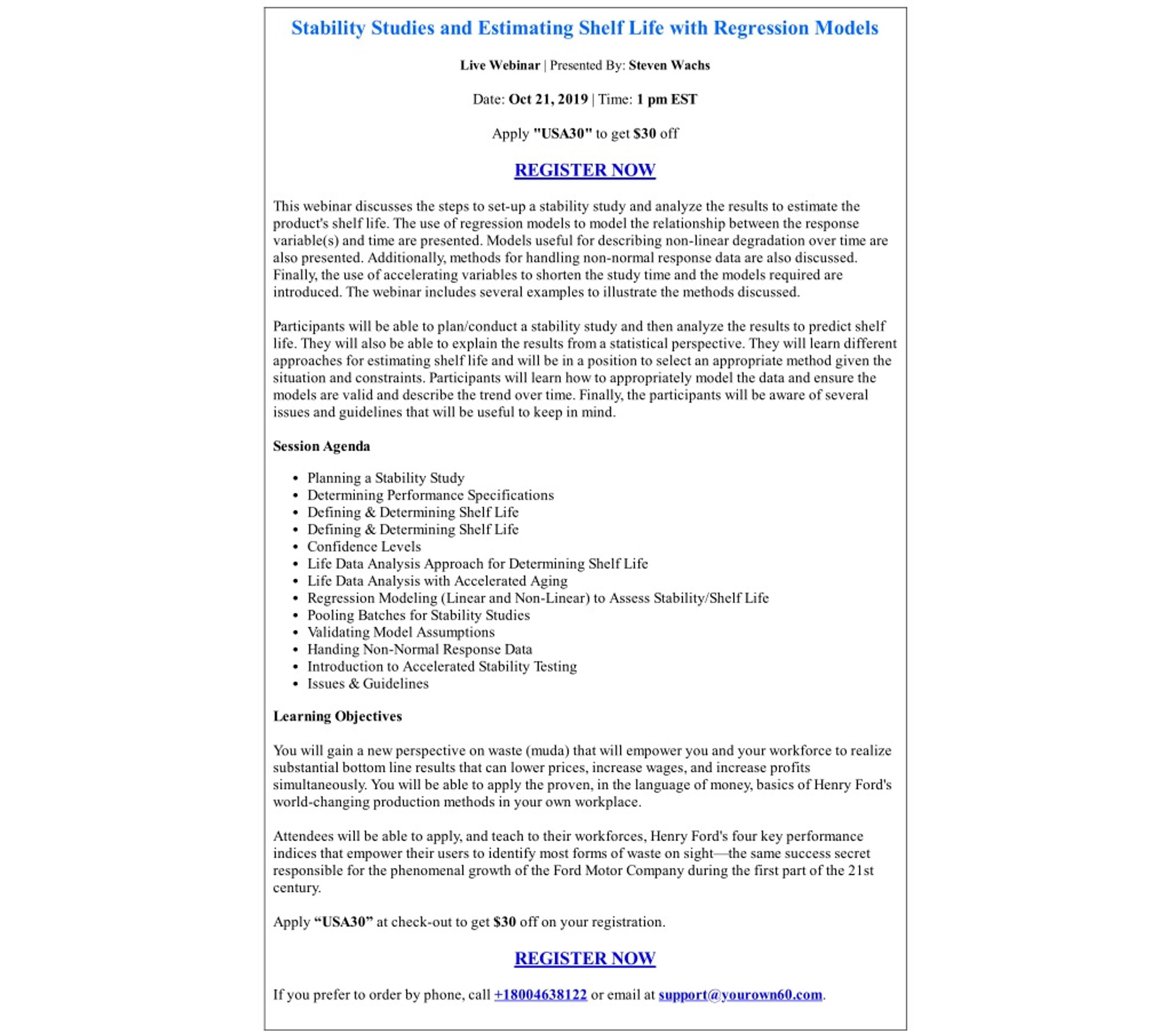 PPT - Stability Studies and Estimating Shelf Life with Regression ...