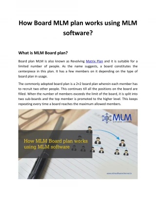 PPT - Board Plan MLM Software | Board MLM Compensation Plan Calculation ...