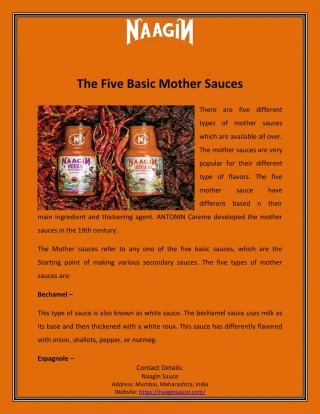 PPT - The Mother Sauces PowerPoint Presentation, free download - ID:1044597