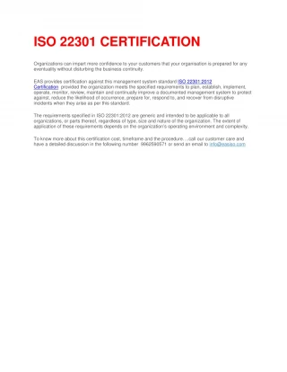 PPT - ISO 22301:2019 (Business Continuity Management Systems) Awareness Training PowerPoint ...