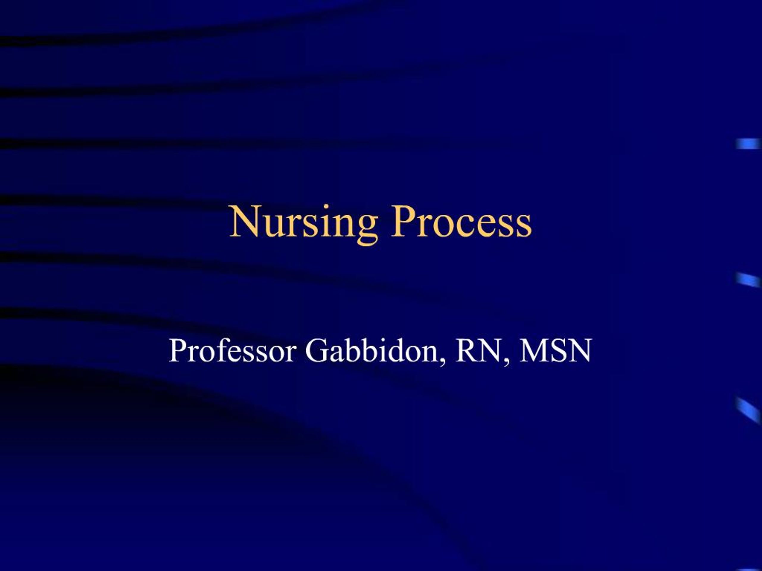 PPT - Nursing Process PowerPoint Presentation, free download - ID:851921