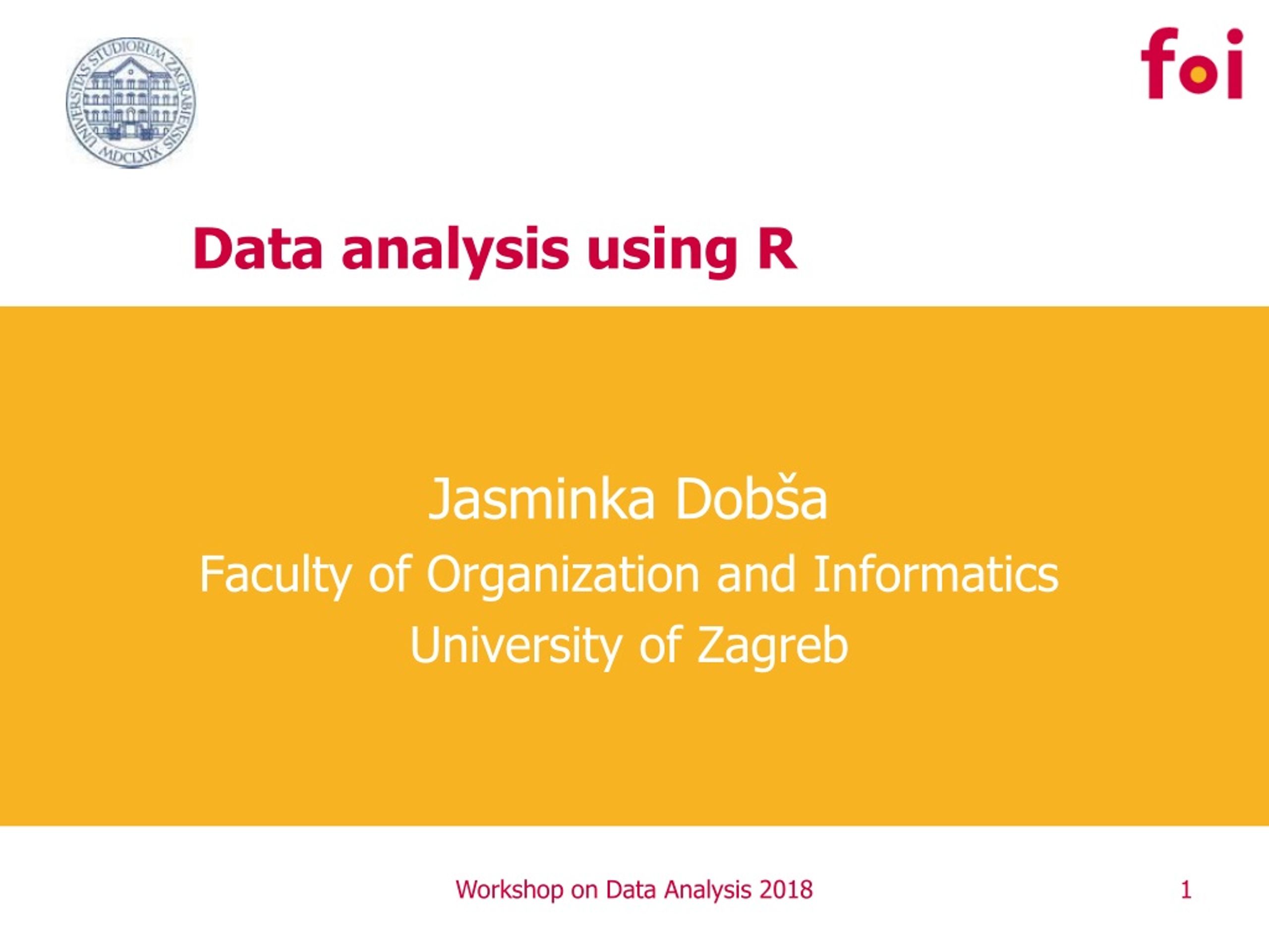 PPT - Data Analysis Using R Workshop Overview PowerPoint Presentation ...
